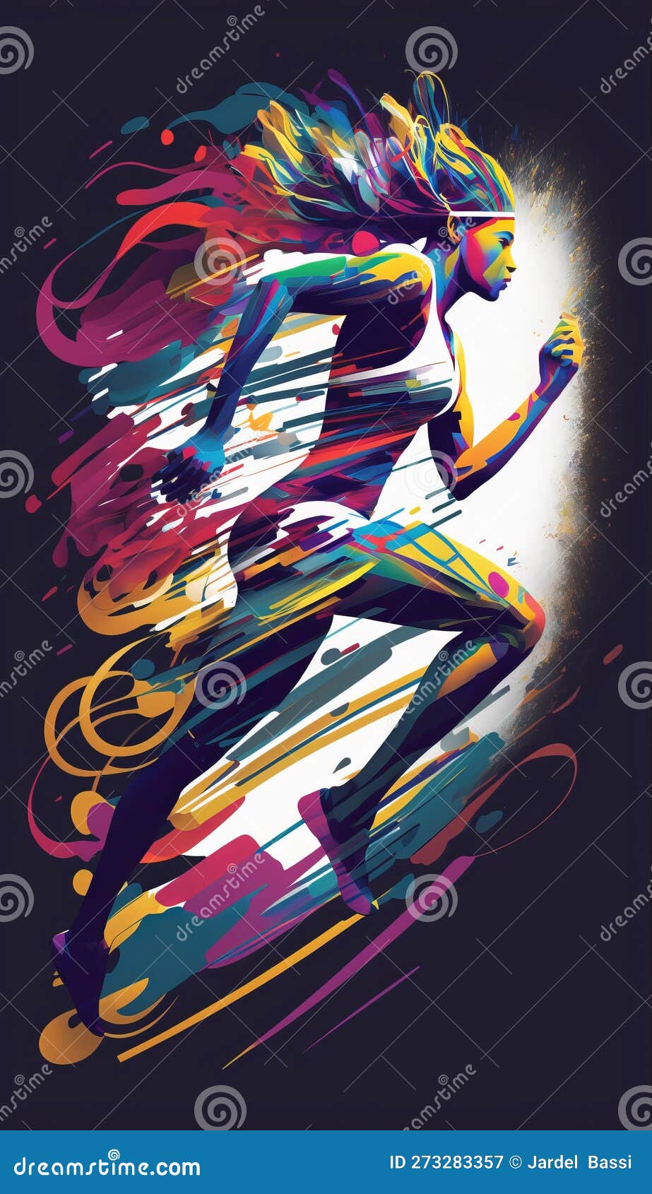 Running: a Dynamic and Energetic Concept Image Stock Illustration ... Running: a Dynamic and Energetic Concept Image Stock Illustration ...