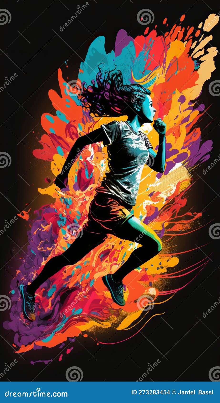 Running: a Dynamic and Energetic Concept Image Stock Illustration ... Running: a Dynamic and Energetic Concept Image Stock Illustration ...