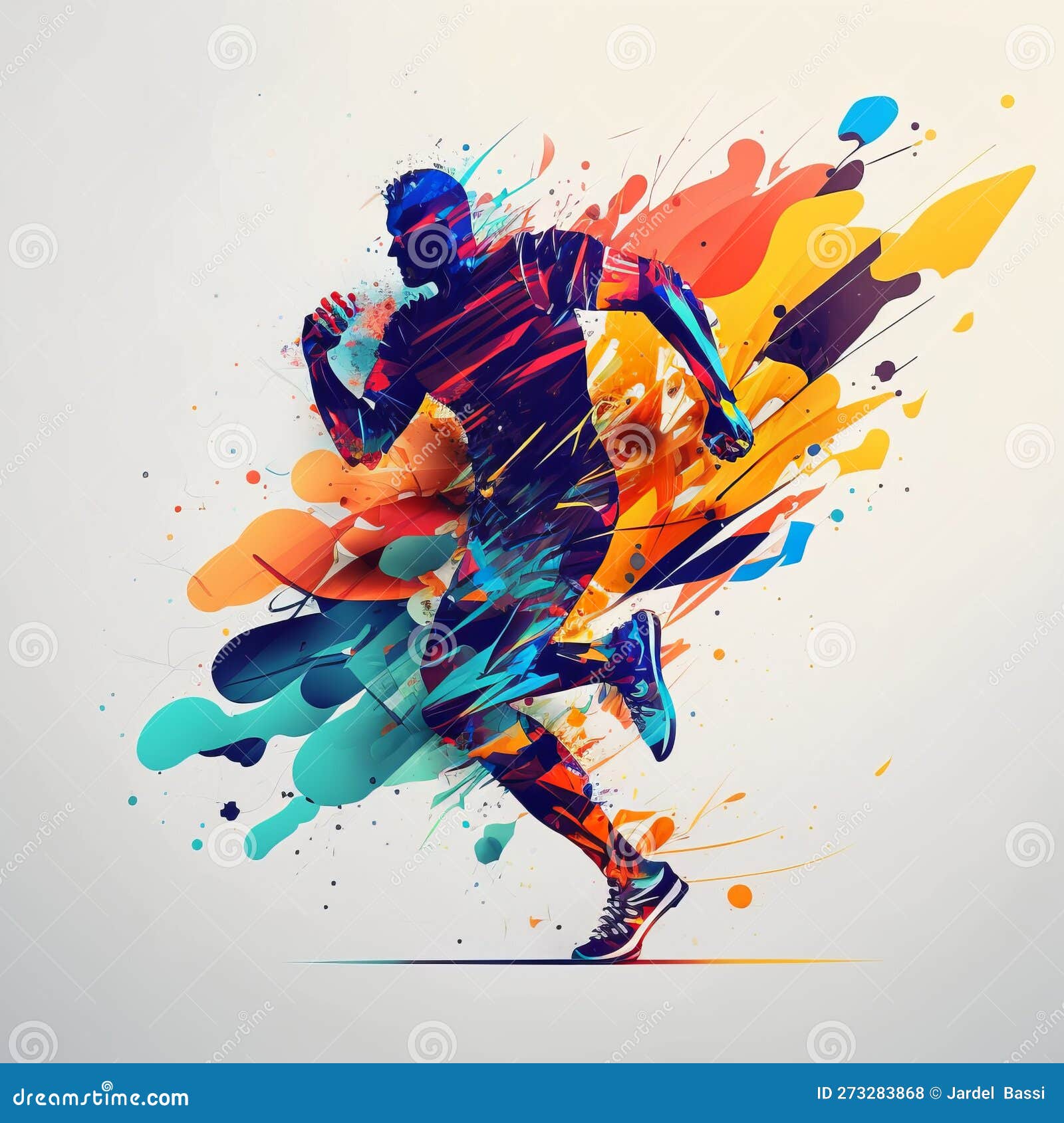 Running: a Dynamic and Energetic Concept Image Stock Illustration ... Running: a Dynamic and Energetic Concept Image Stock Illustration ...
