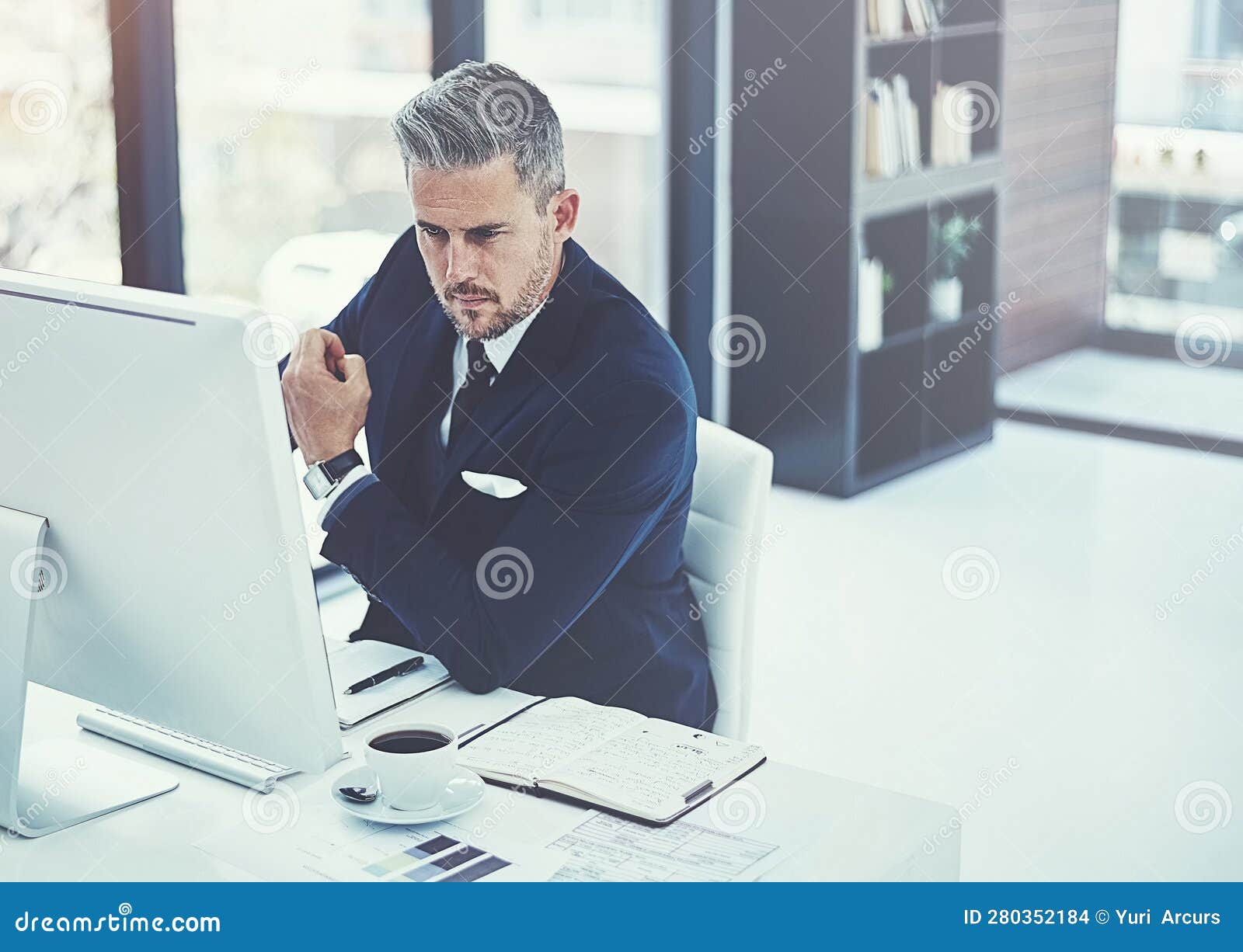 Running an Empire Takes Hard Work and Dedication. a Mature Businessman ...