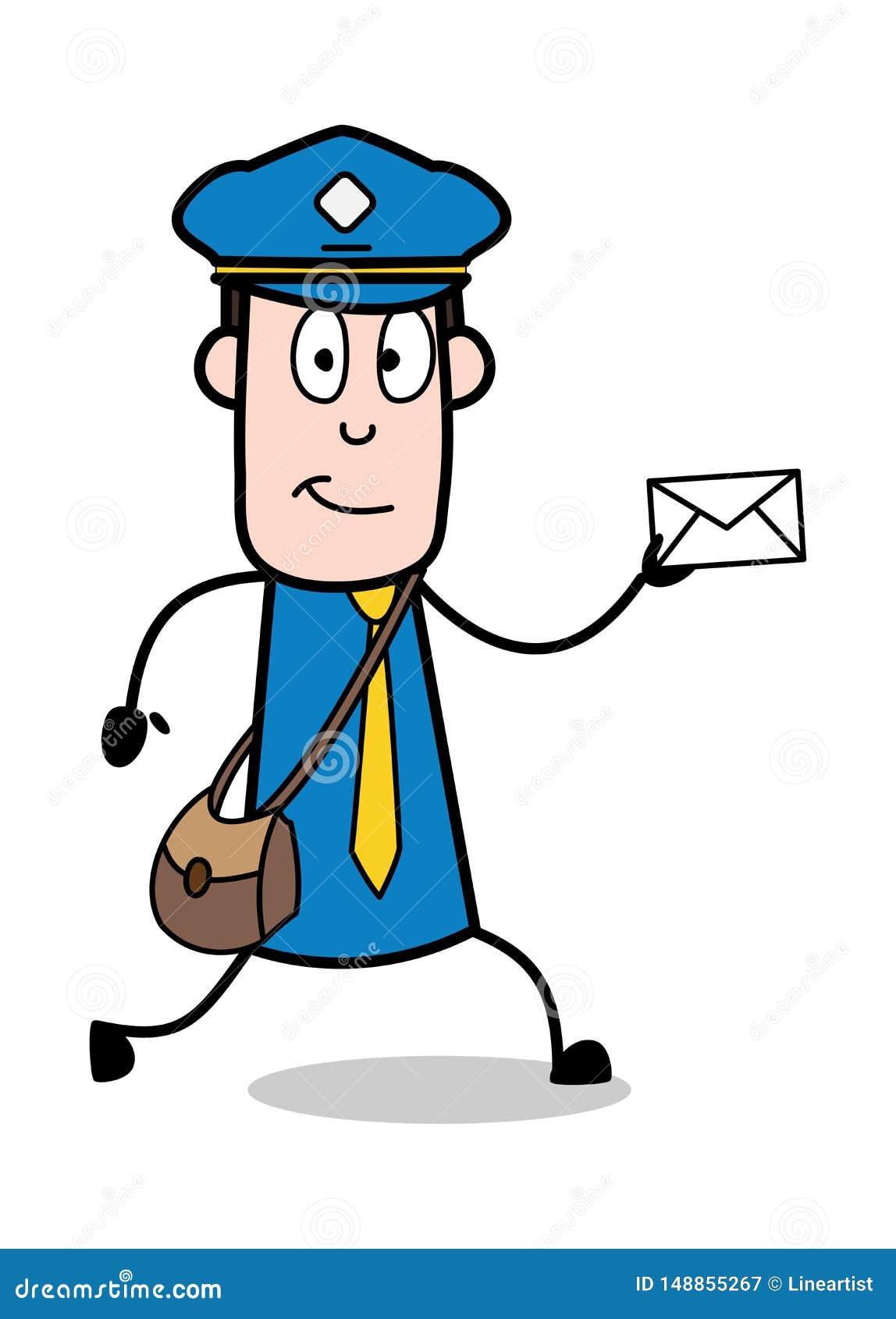 Simple Mailman Cartoon