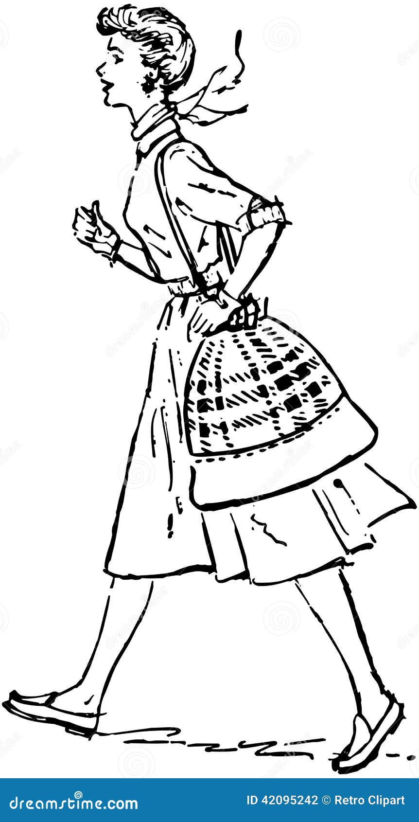 Running Errands stock vector. Illustration of shopping - 42095242