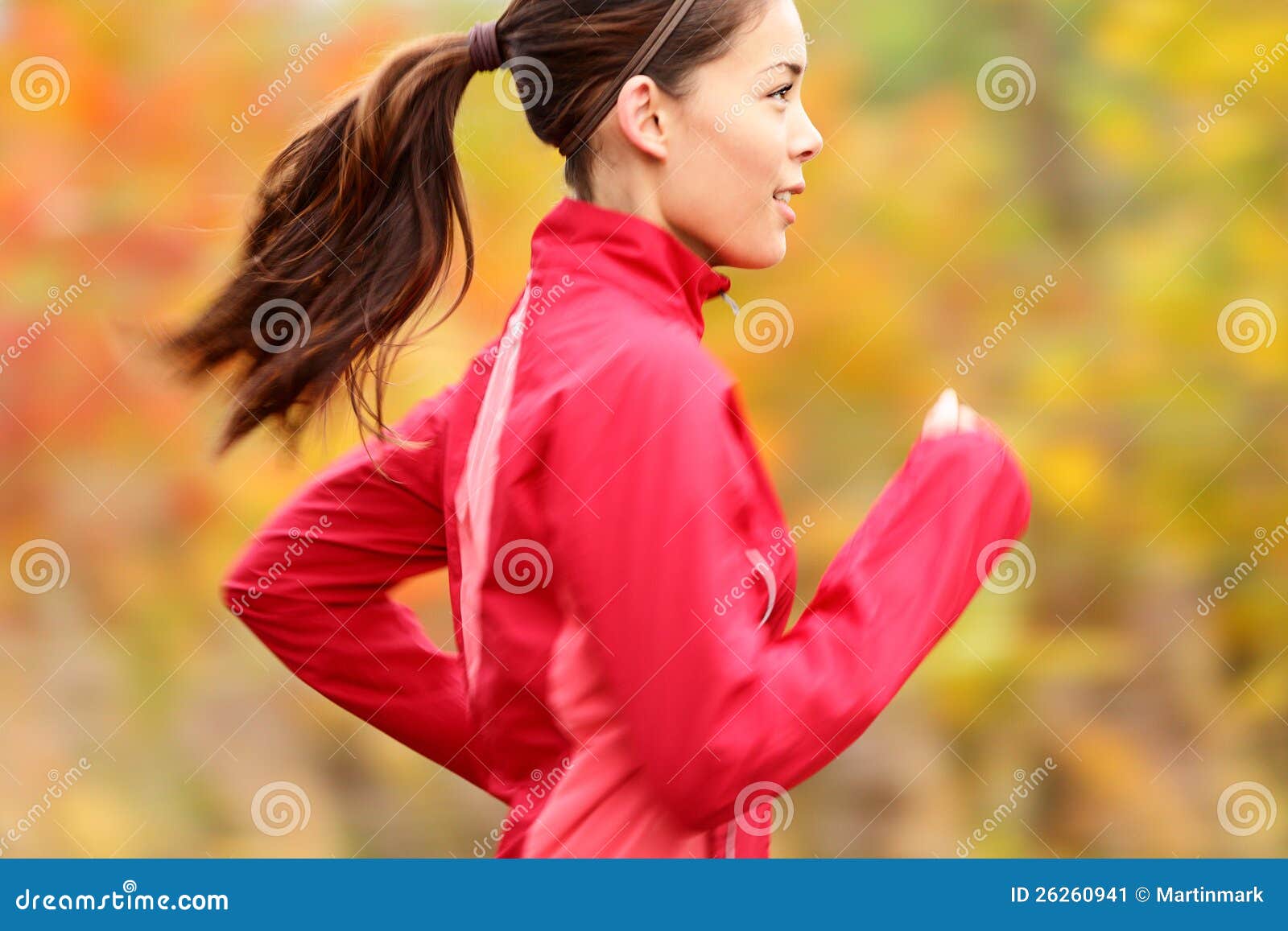 Running in Fall stock image. Image of adult, healthy - 26260941
