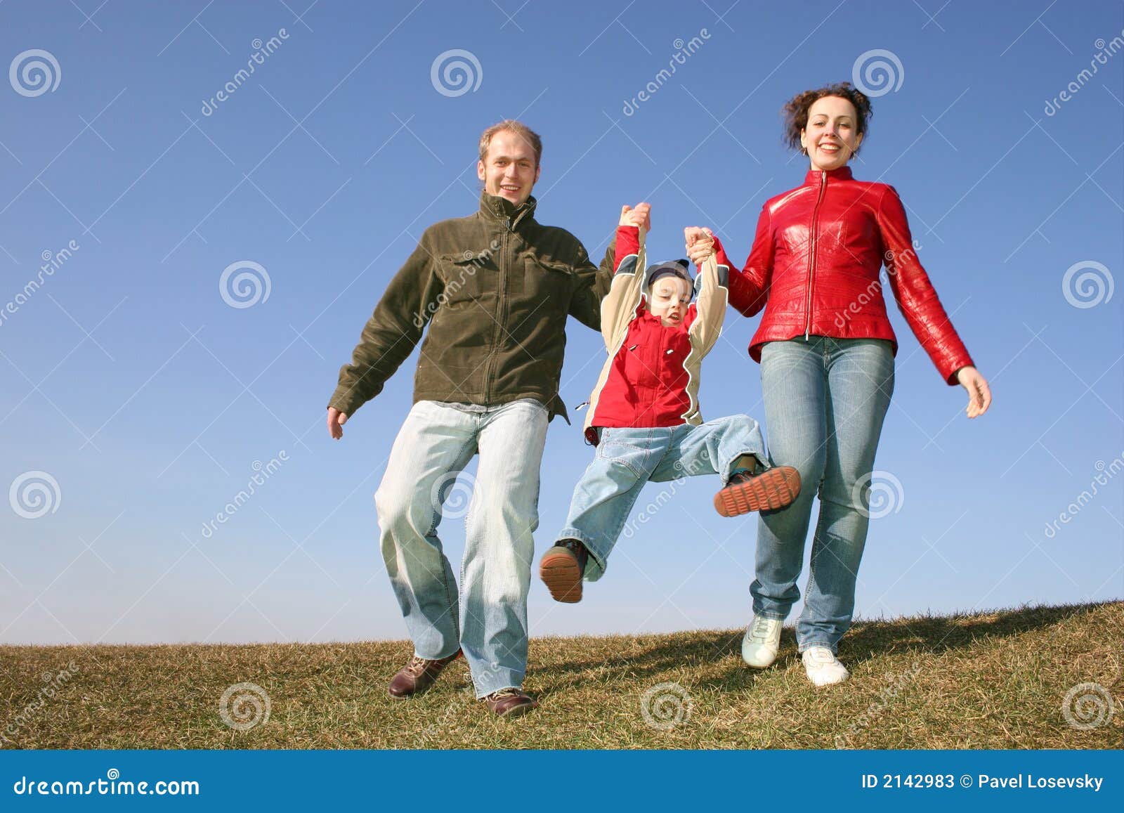 Running family stock image. Image of herb, daddy, outside - 2142983