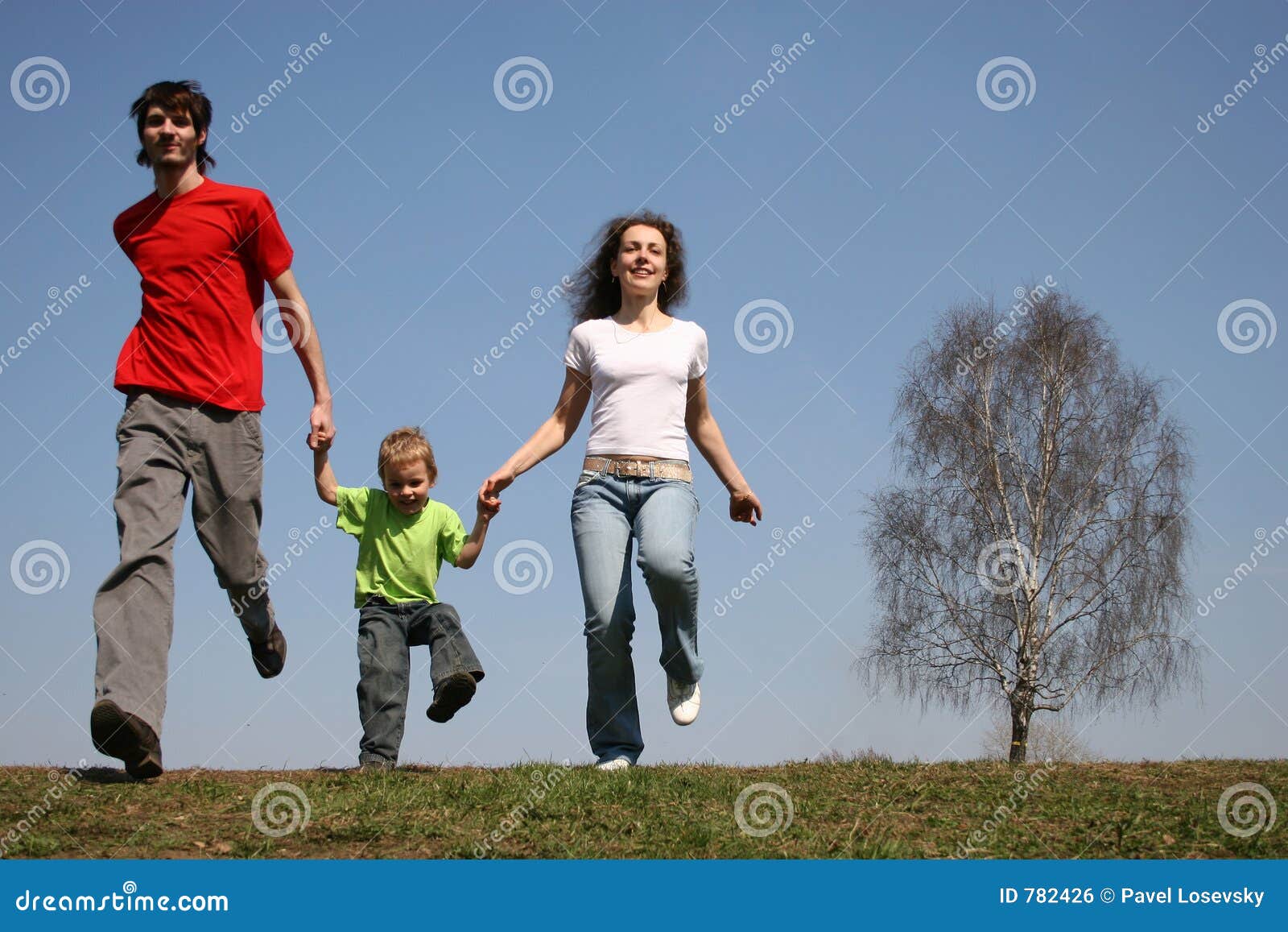 Running family stock photo. Image of happy, male, shirt - 782426