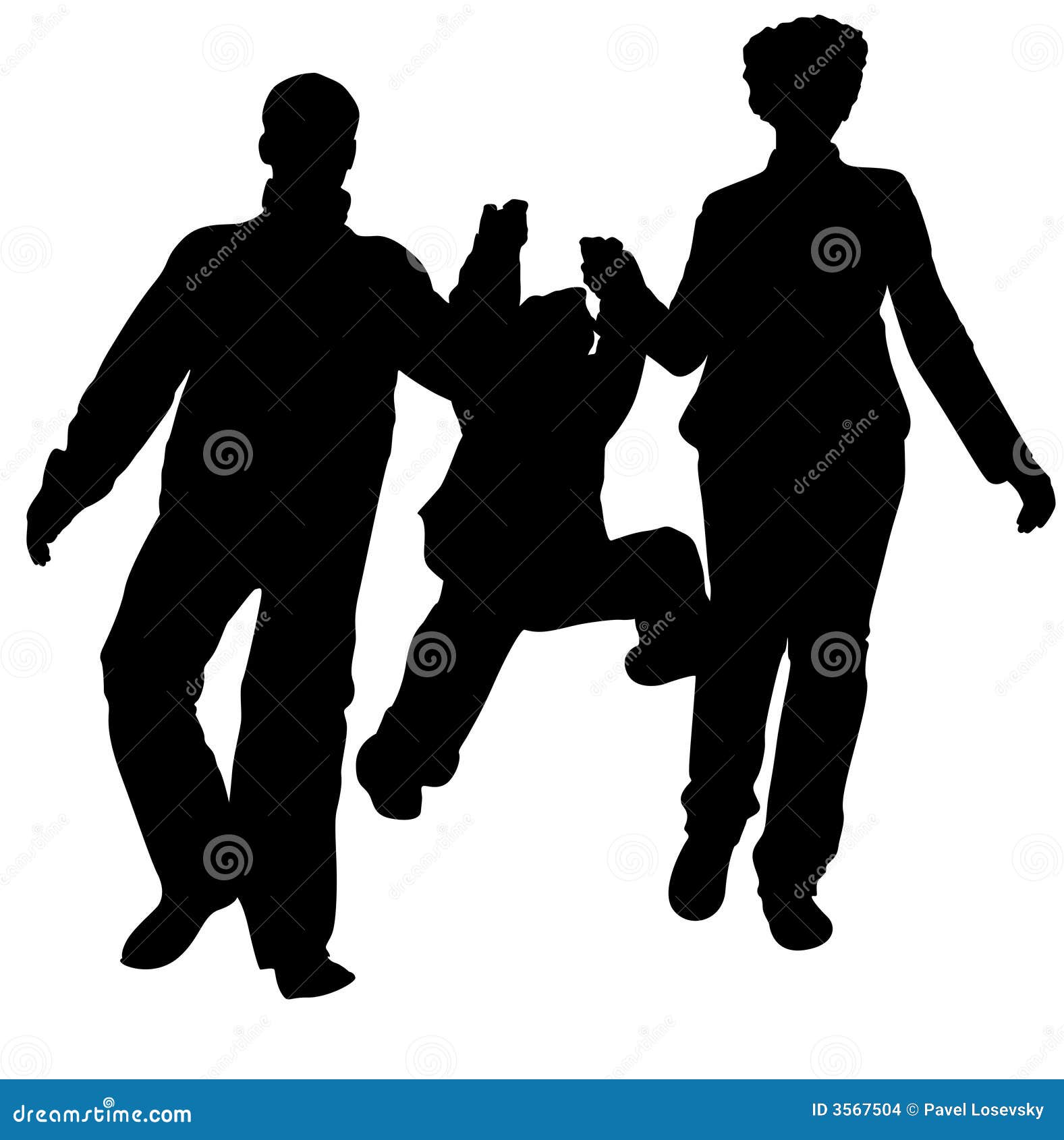 Running family silhouette stock vector. Illustration of daddy - 3567504