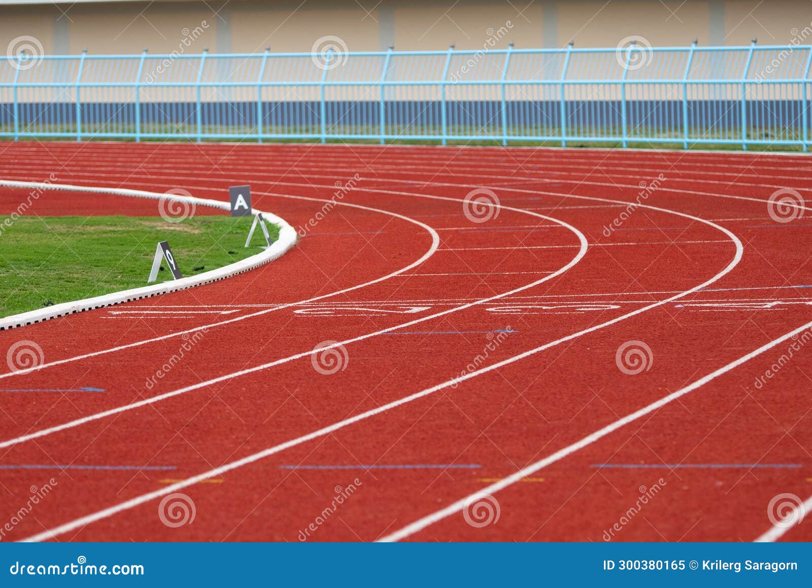 Running Field in the Stadium. Stock Image - Image of racetrack ...