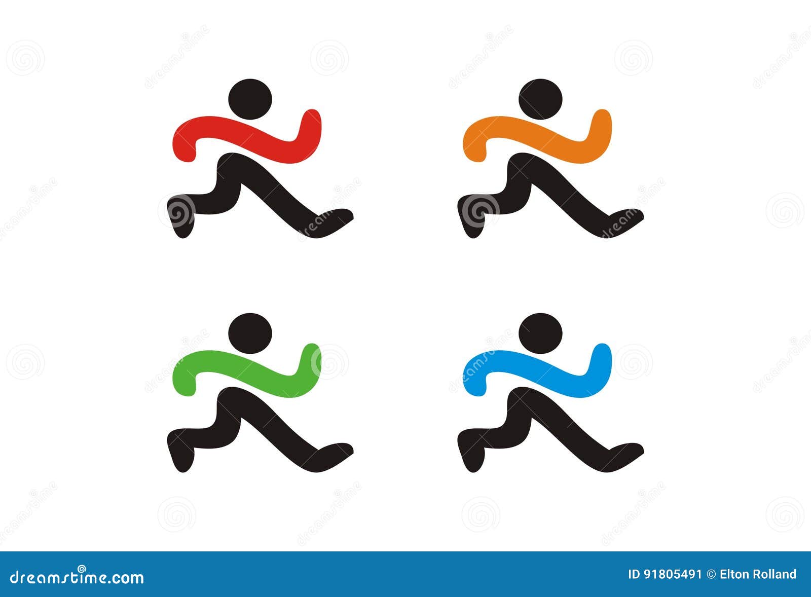 Running Figure stock illustration. Illustration of sport - 91805491