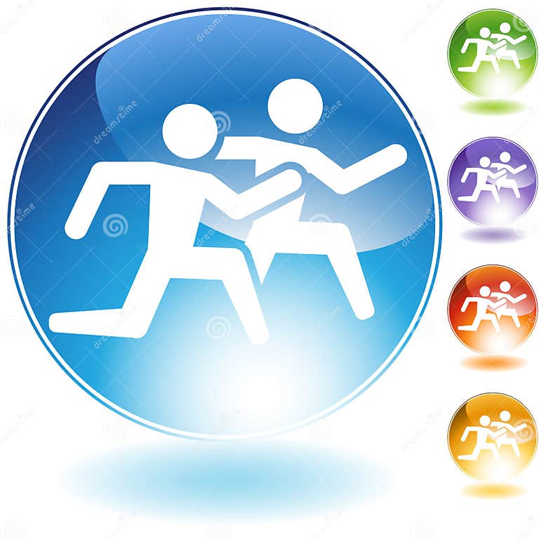 Running Figures stock vector. Illustration of vector - 16811833