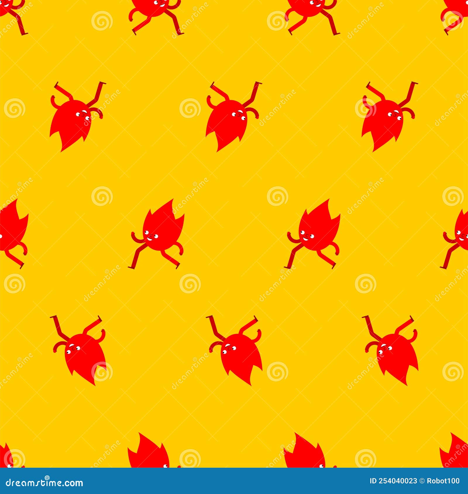 Running Fire Cartoon Pattern Seamless. Flame Run Background Stock ...