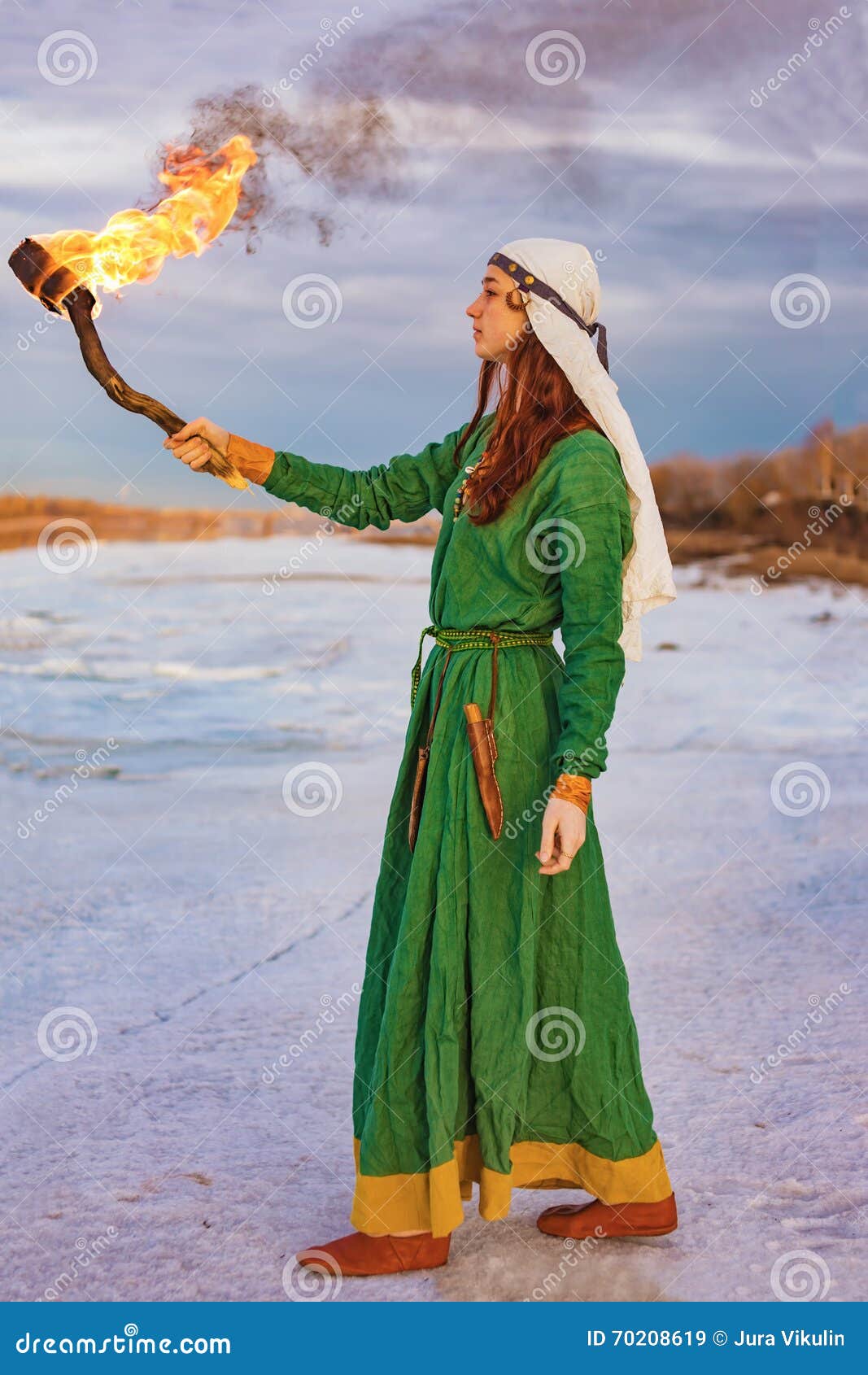 Running with fire stock image. Image of park, view, springtime - 70208619