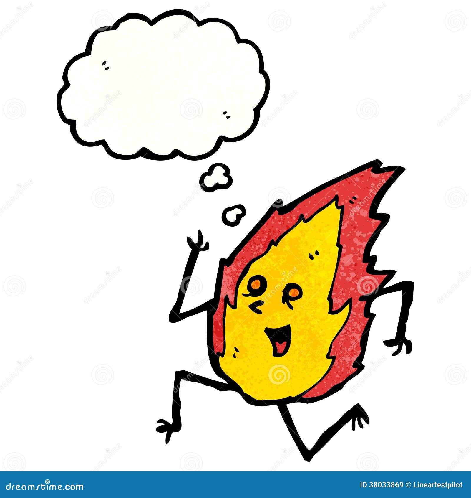 Running flame cartoon stock vector. Illustration of clip - 38033869