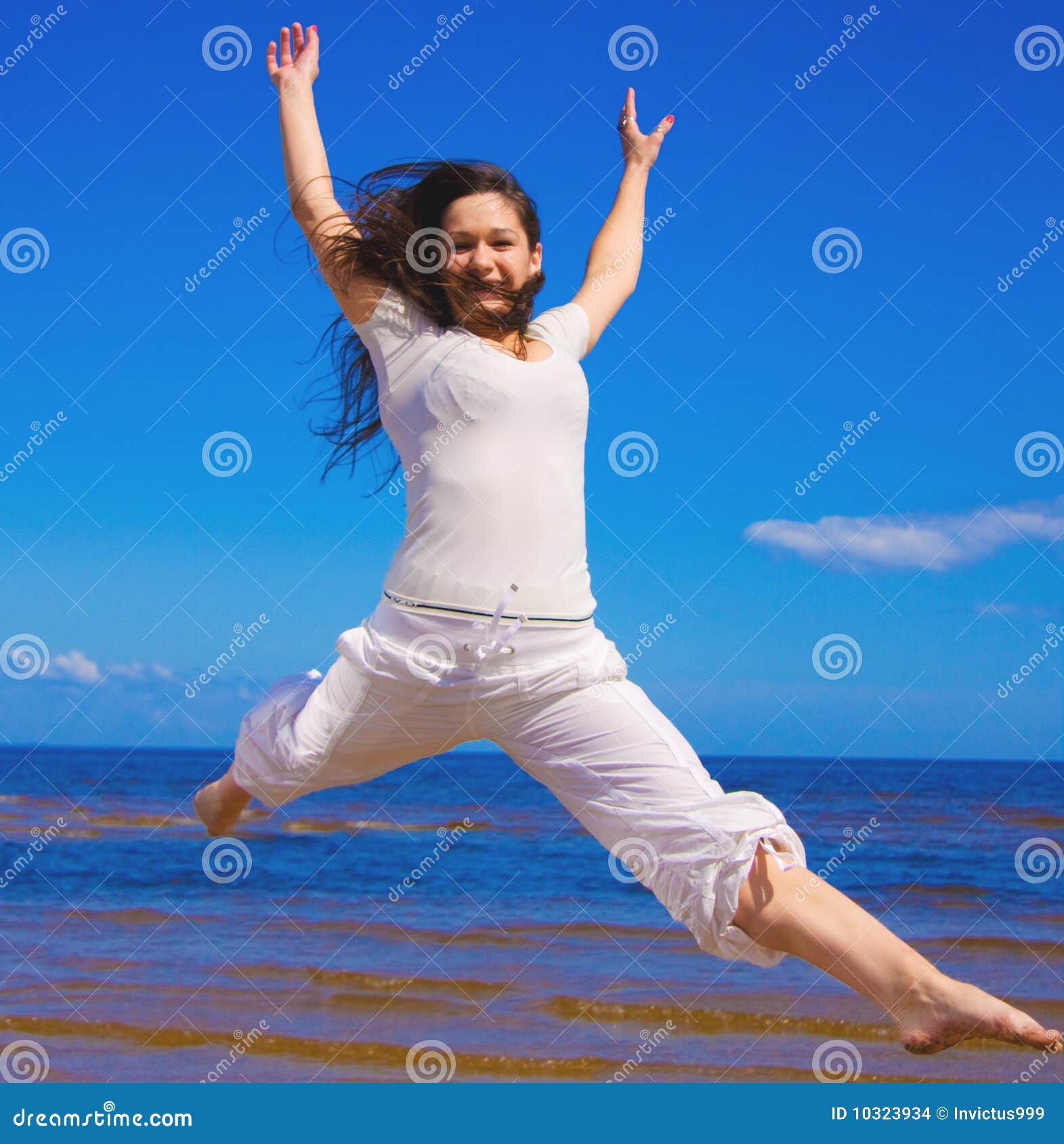 Running forward stock photo. Image of summer, shore, person - 10323934