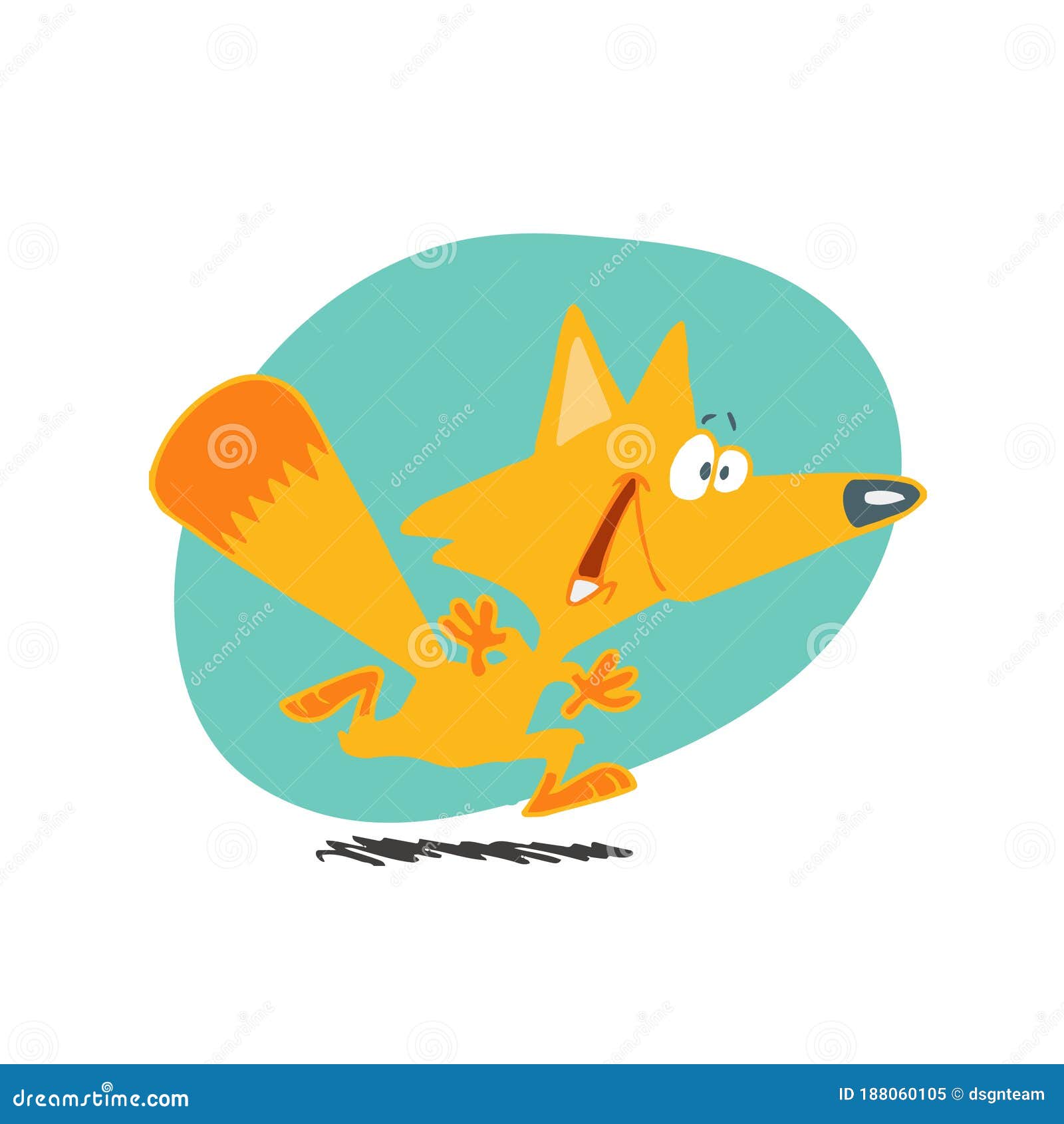Running Fox Icon. Isolated Vector Sign Symbol. Stock Vector ...