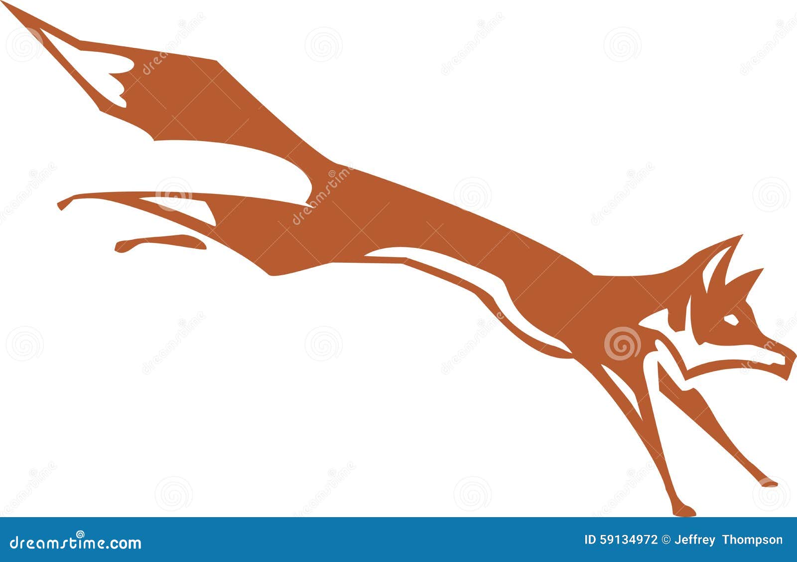 Running Fox stock vector. Illustration of english, wild - 59134972