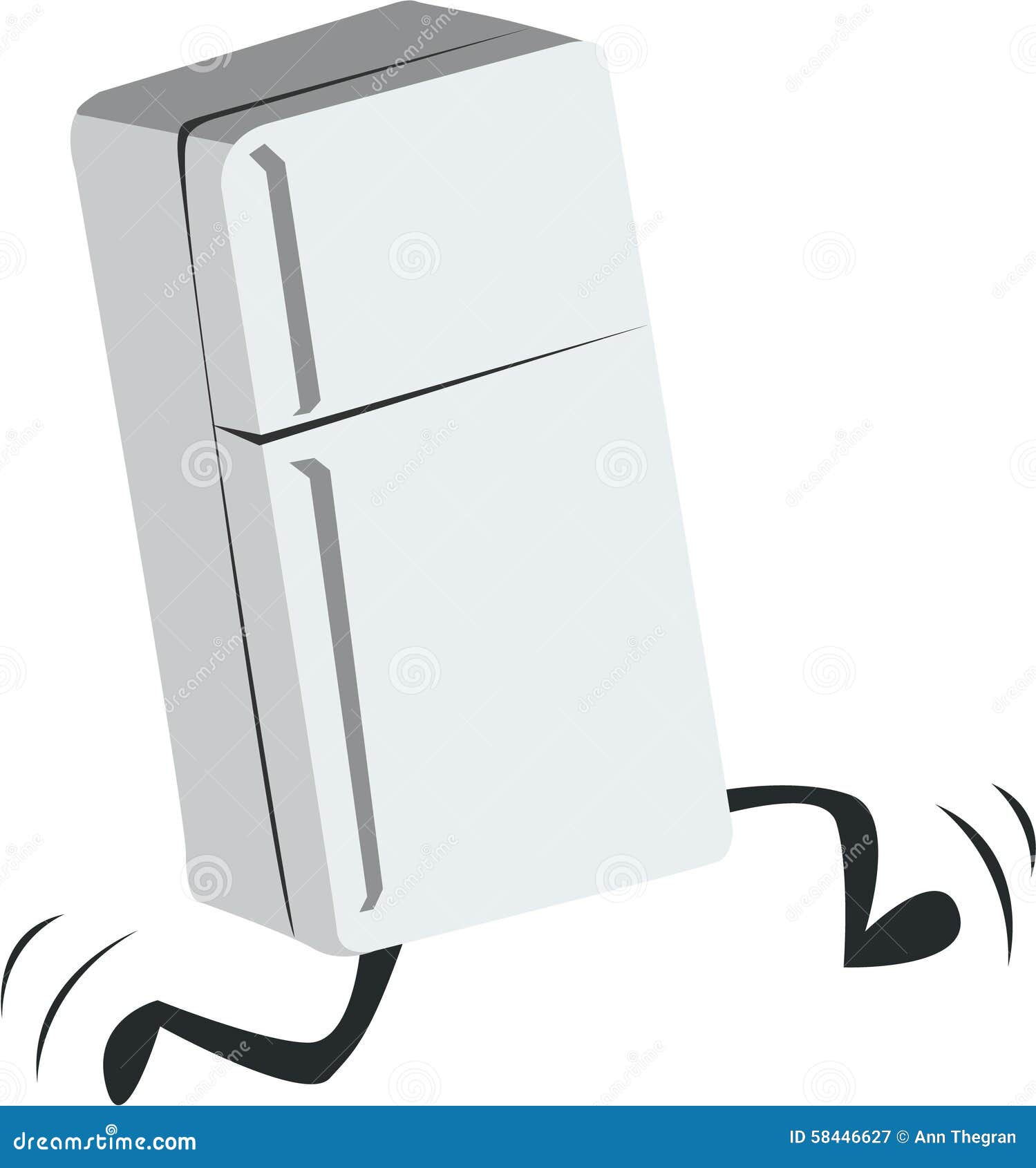 Royalty Free Stock Photography: Running Fridge. Image: 58446627