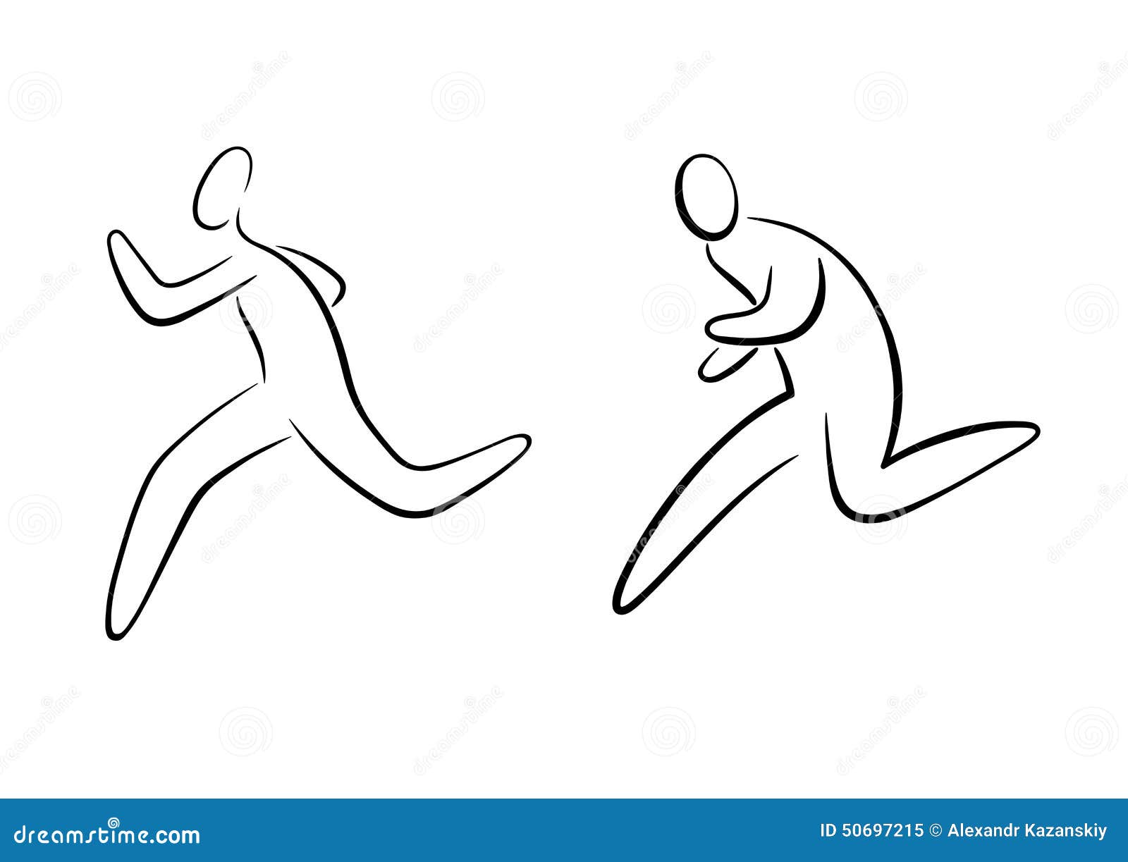 Running gestures stock vector. Illustration of person - 50697215