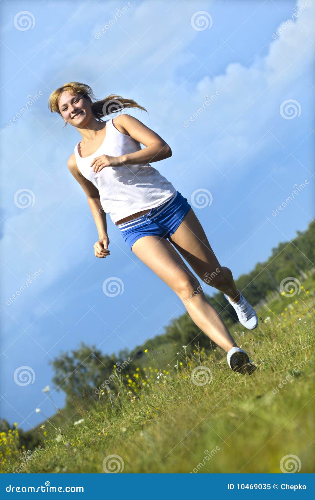 Running girl stock image. Image of pursuit, lifestyles - 10469035