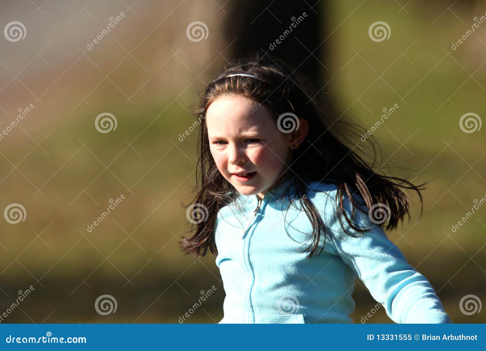 Running girl. stock image. Image of girls, active, girl - 13331555