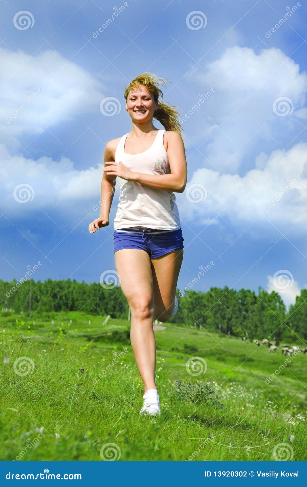 Running girl stock photo. Image of energy, running, body - 13920302