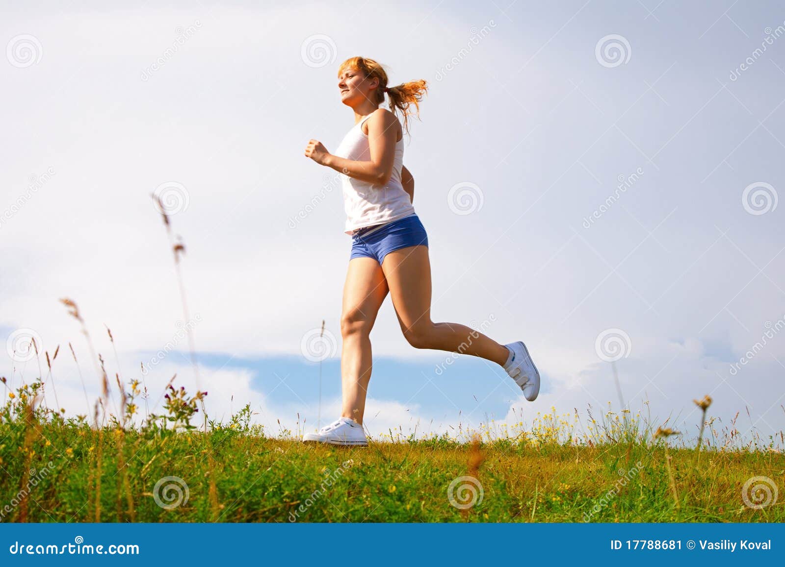 Running girl stock image. Image of life, color, body - 17788681