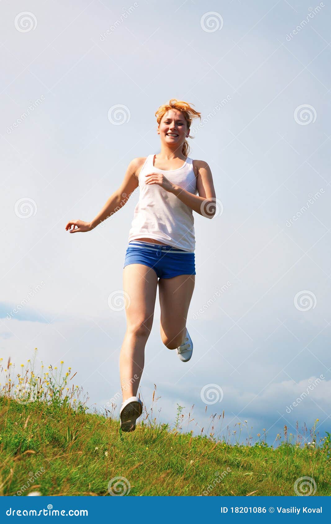 Running girl stock photo. Image of people, athlete, endurance - 18201086