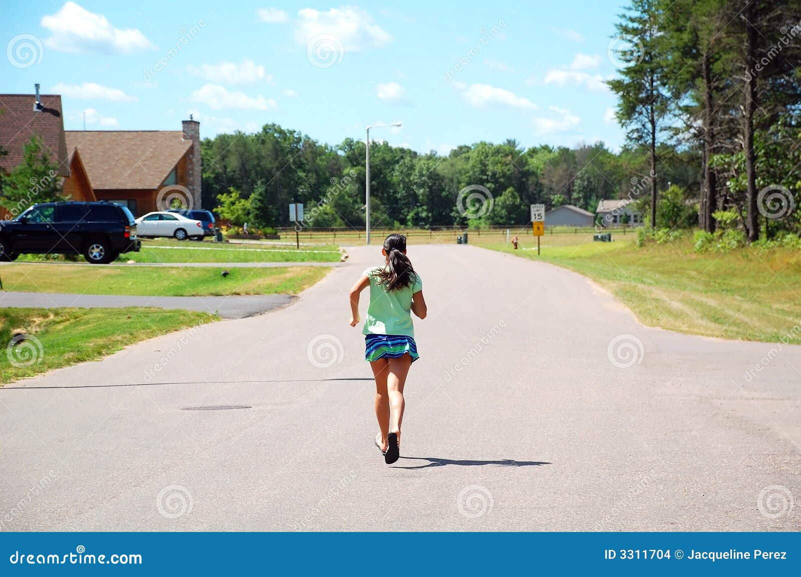 Running Girl Picture. Image: 3311704