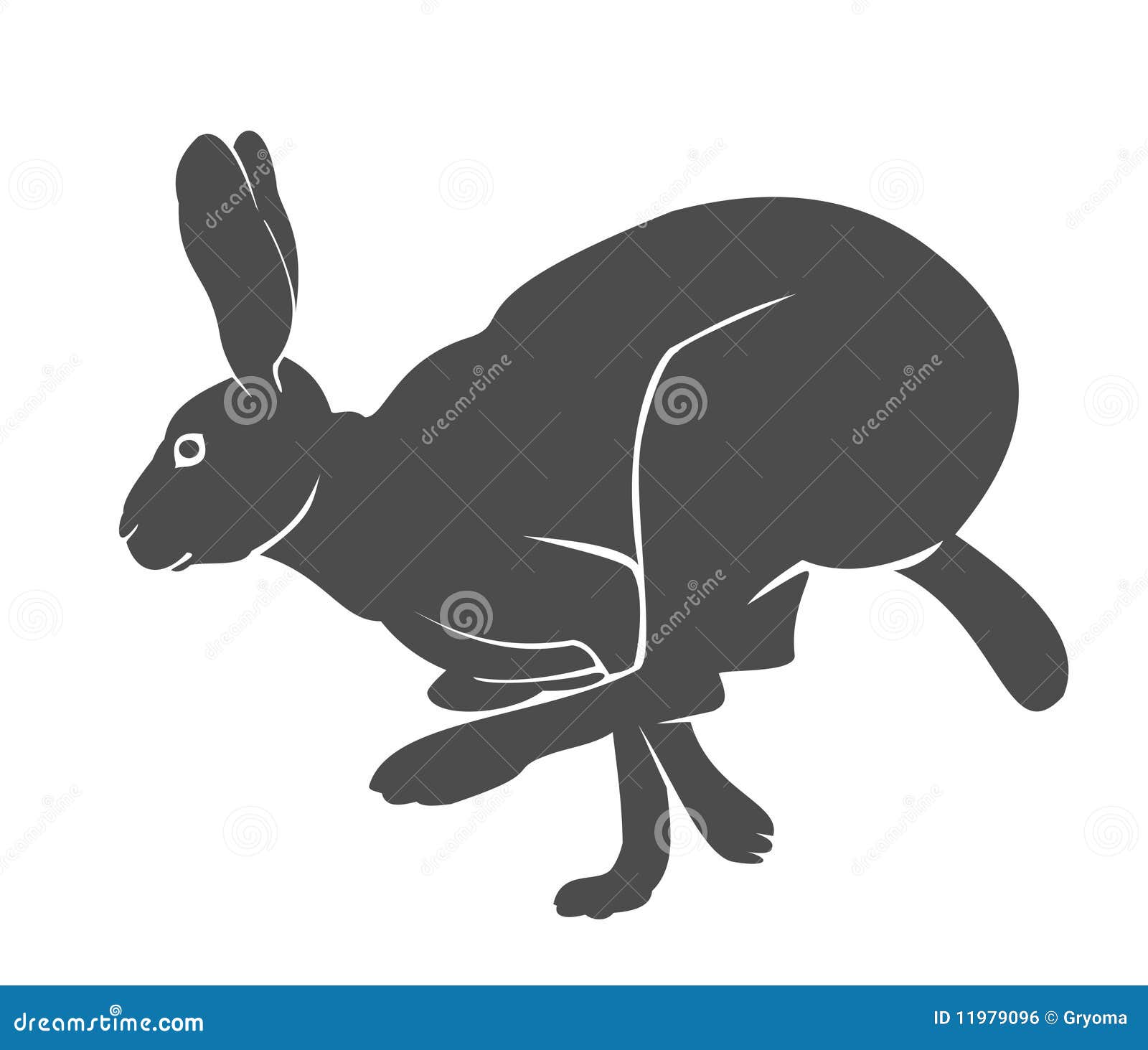 Running Hare Vector Illustration | CartoonDealer.com #11979096