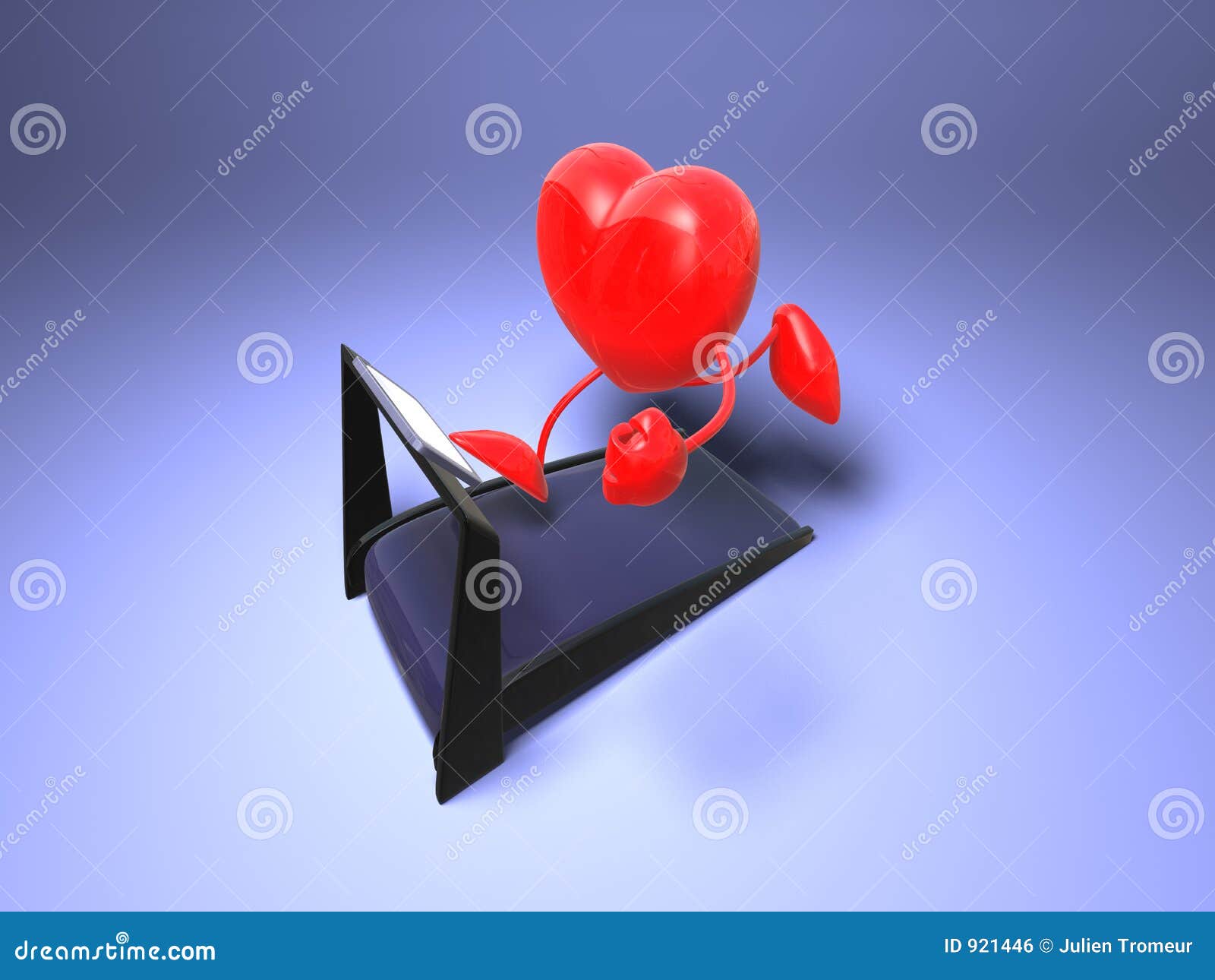 Running heart stock illustration. Illustration of relationship - 921446