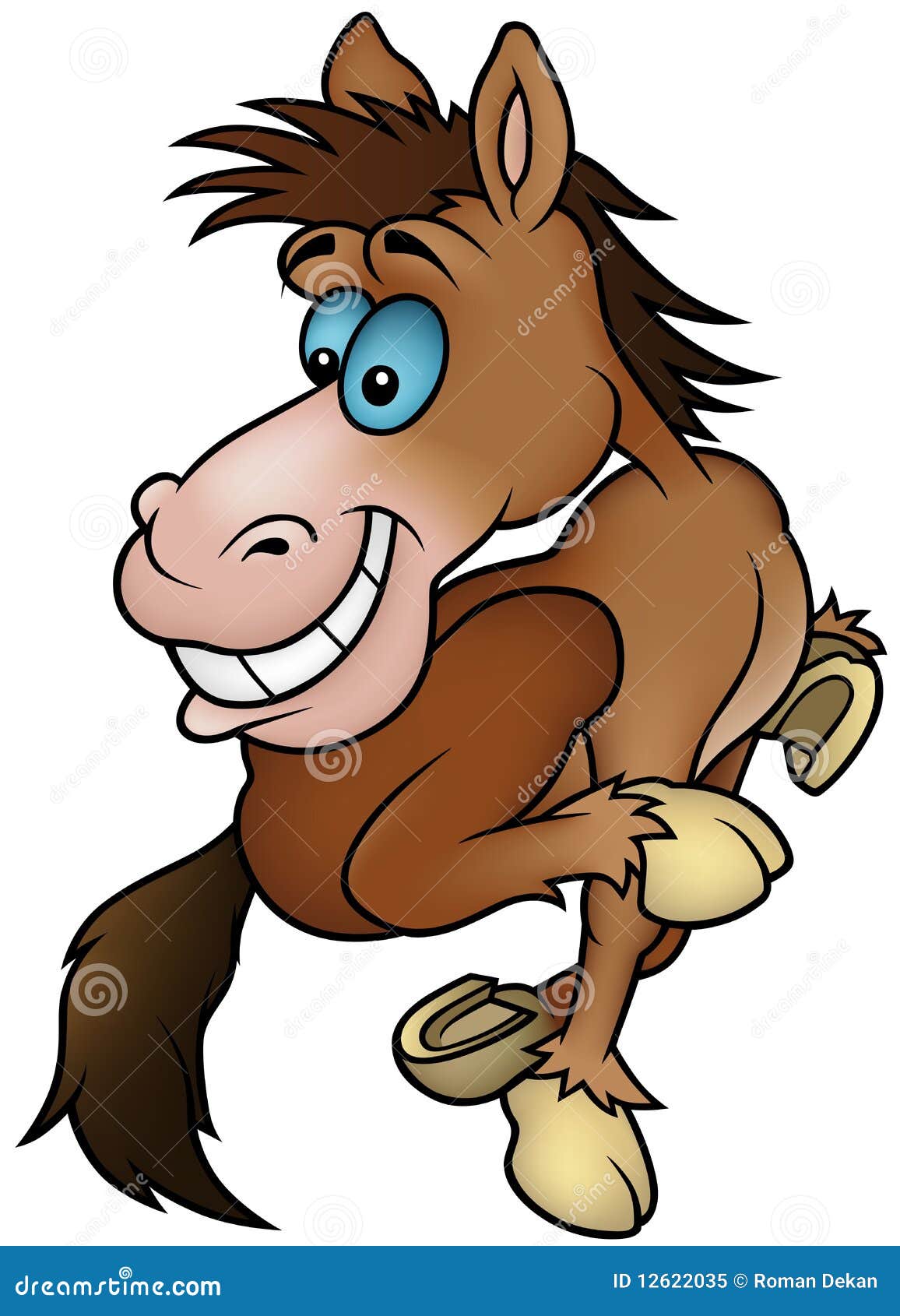 Running Horse stock vector. Illustration of domestic - 12622035