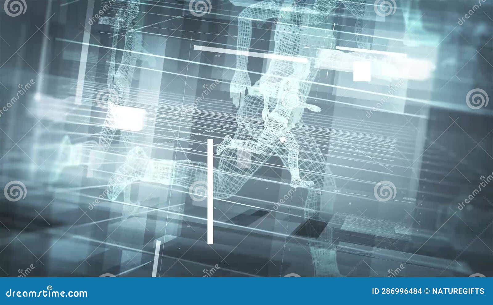 Running Human Figure Digital Stock Footage - Video of athletic, body ...