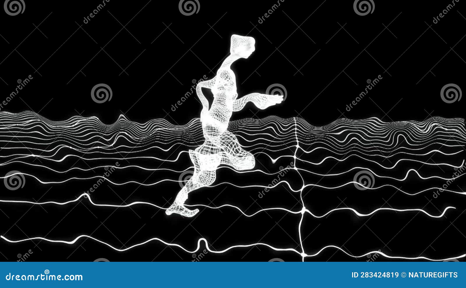 Running Human Figure Digital Stock Video - Video of medical, muscular ...
