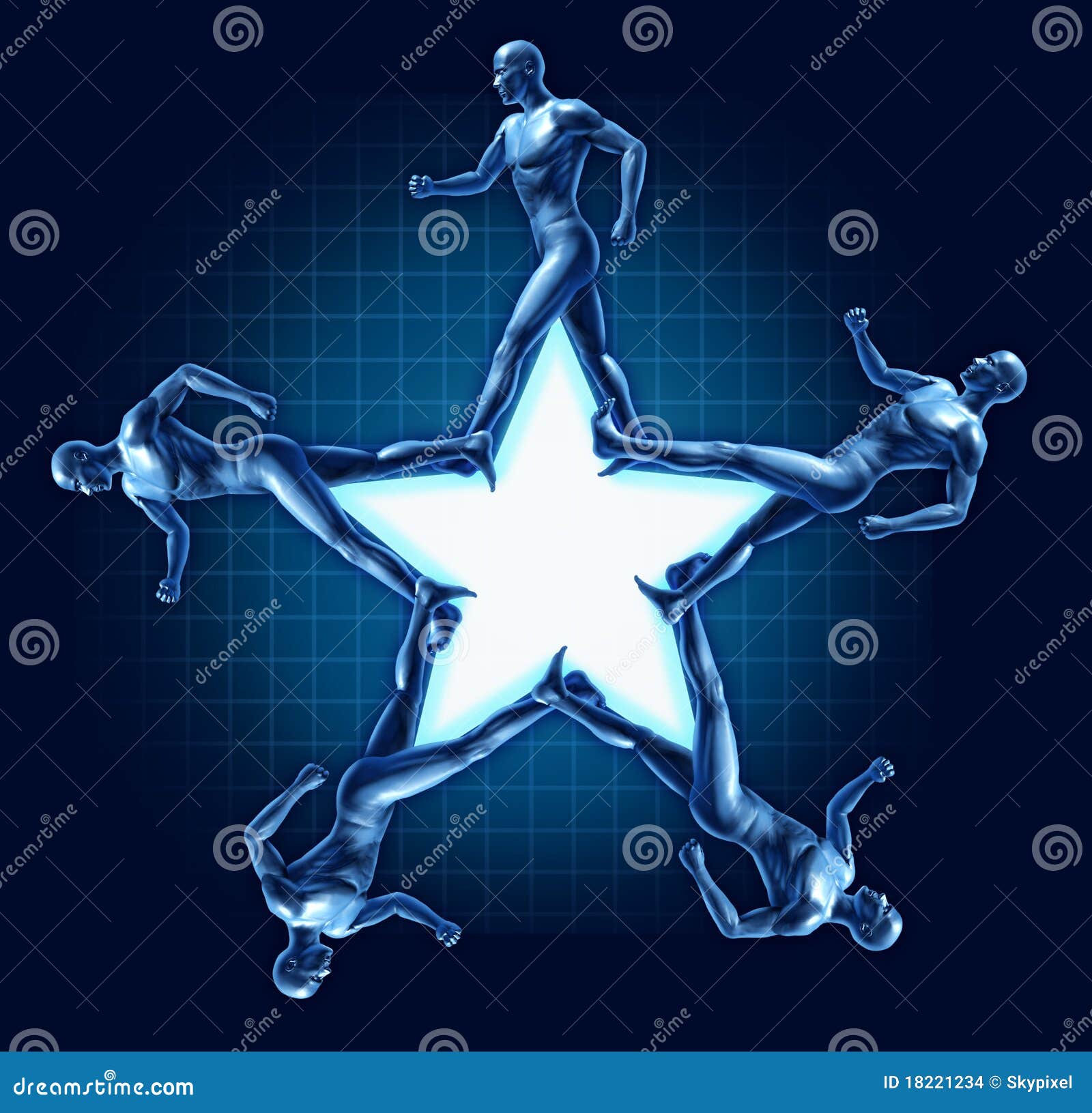Running Human Star Shape Health Exercise Award Stock Illustration ...
