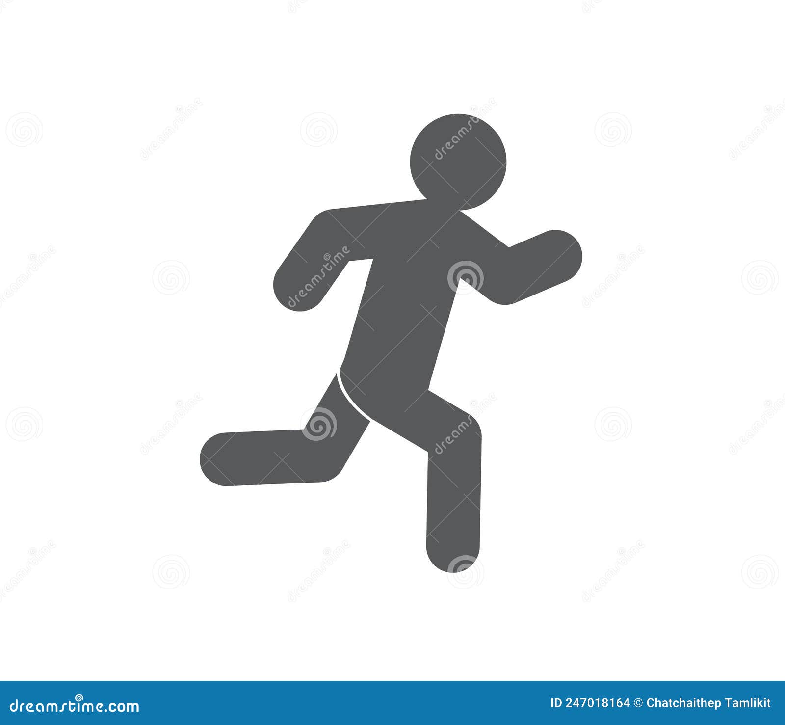 Running Icon. Man Fast Run Symbol. Vector Illustration Stock Vector ...