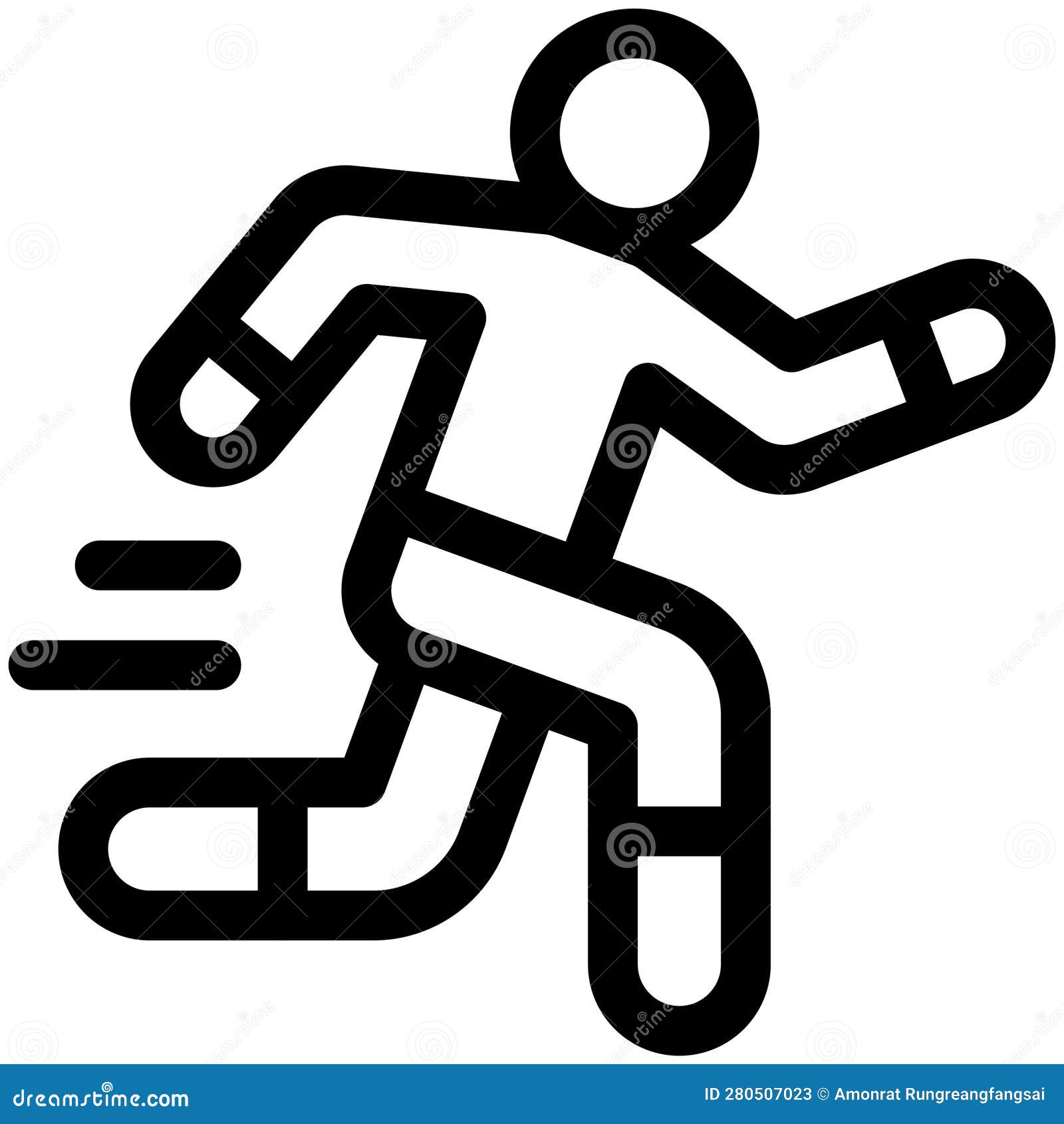 Running Icon, Marathon Related Vector Stock Vector - Illustration of ...