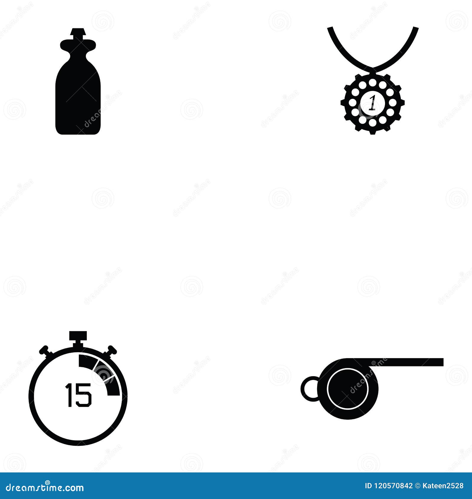 Running icon set stock vector. Illustration of sign - 120570842