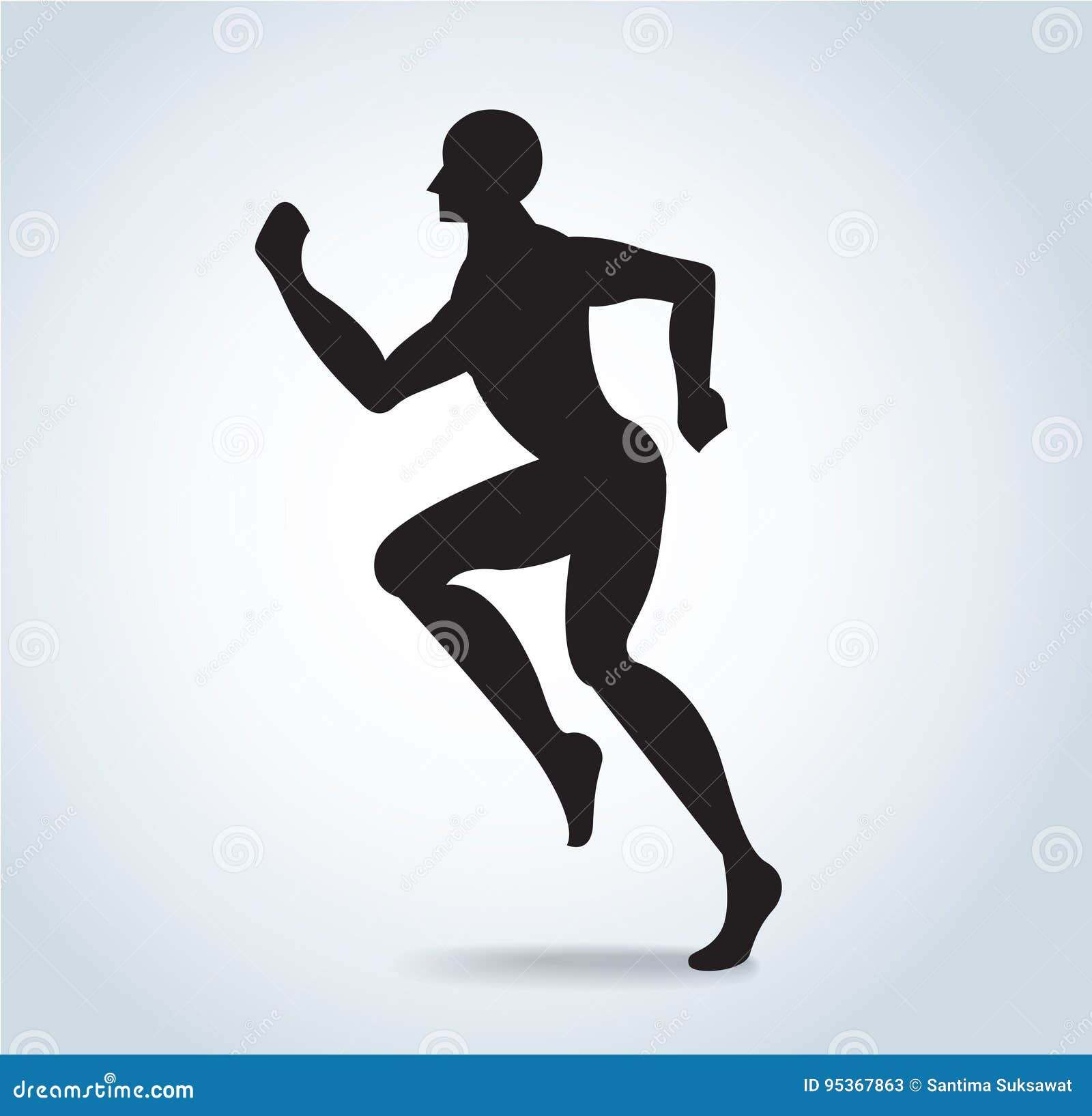 Running icon symbol vector stock vector. Illustration of health - 95367863
