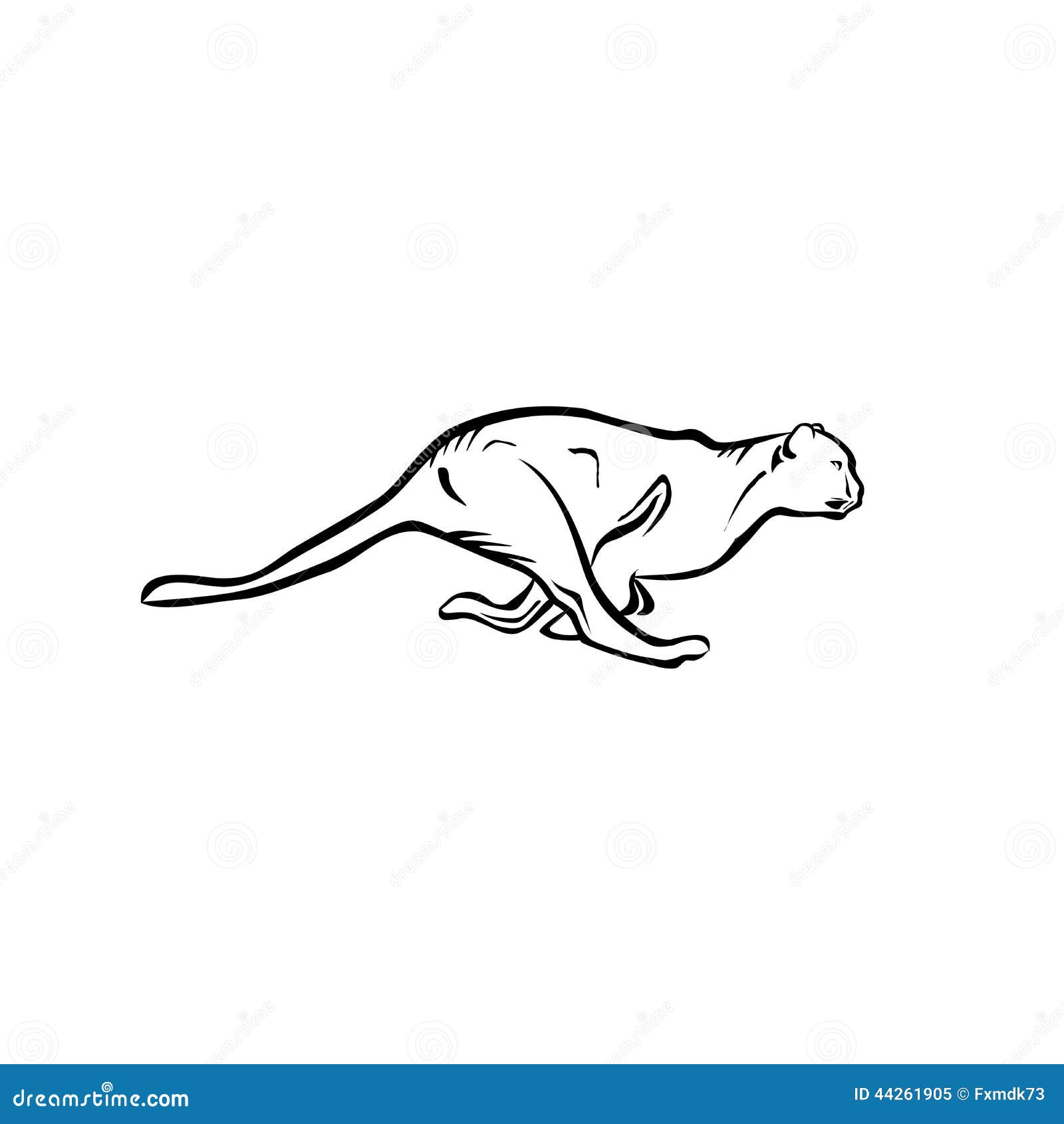 Running Jaguar Vector Illustration | CartoonDealer.com #2315002