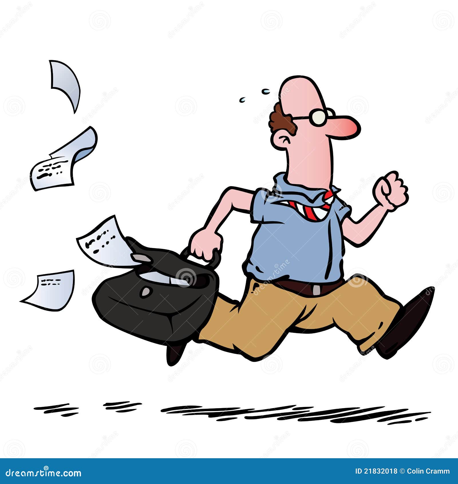 Running late stock vector. Illustration of time, sprinting - 21832018