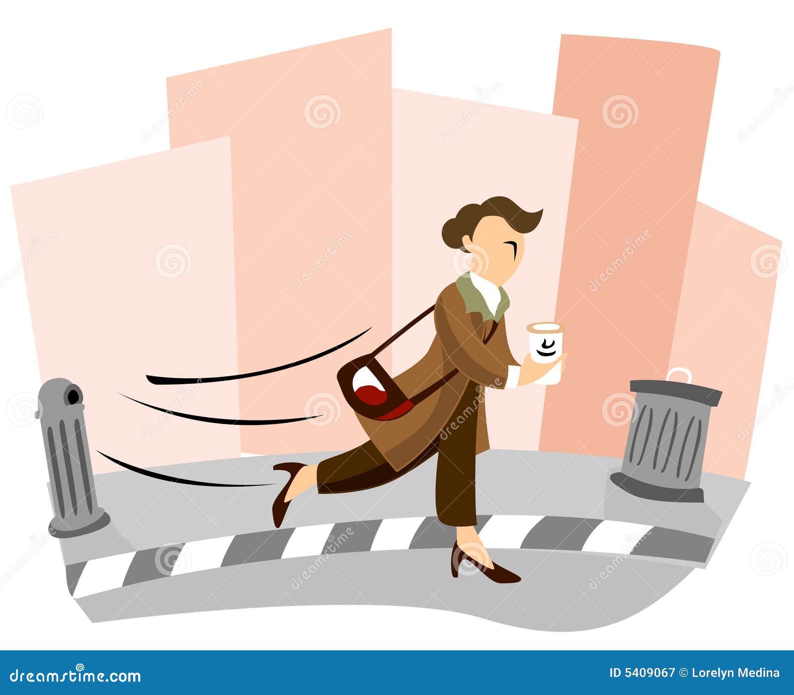 Running Late stock illustration. Illustration of clip - 5409067