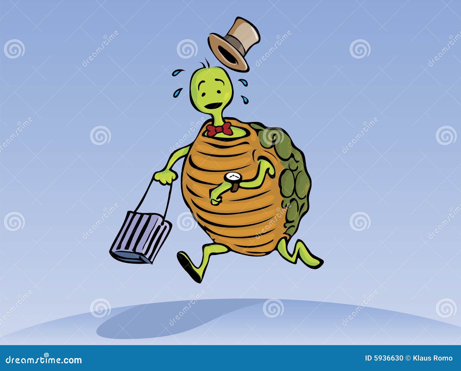 Always running late stock vector. Illustration of wristwatch - 5936630