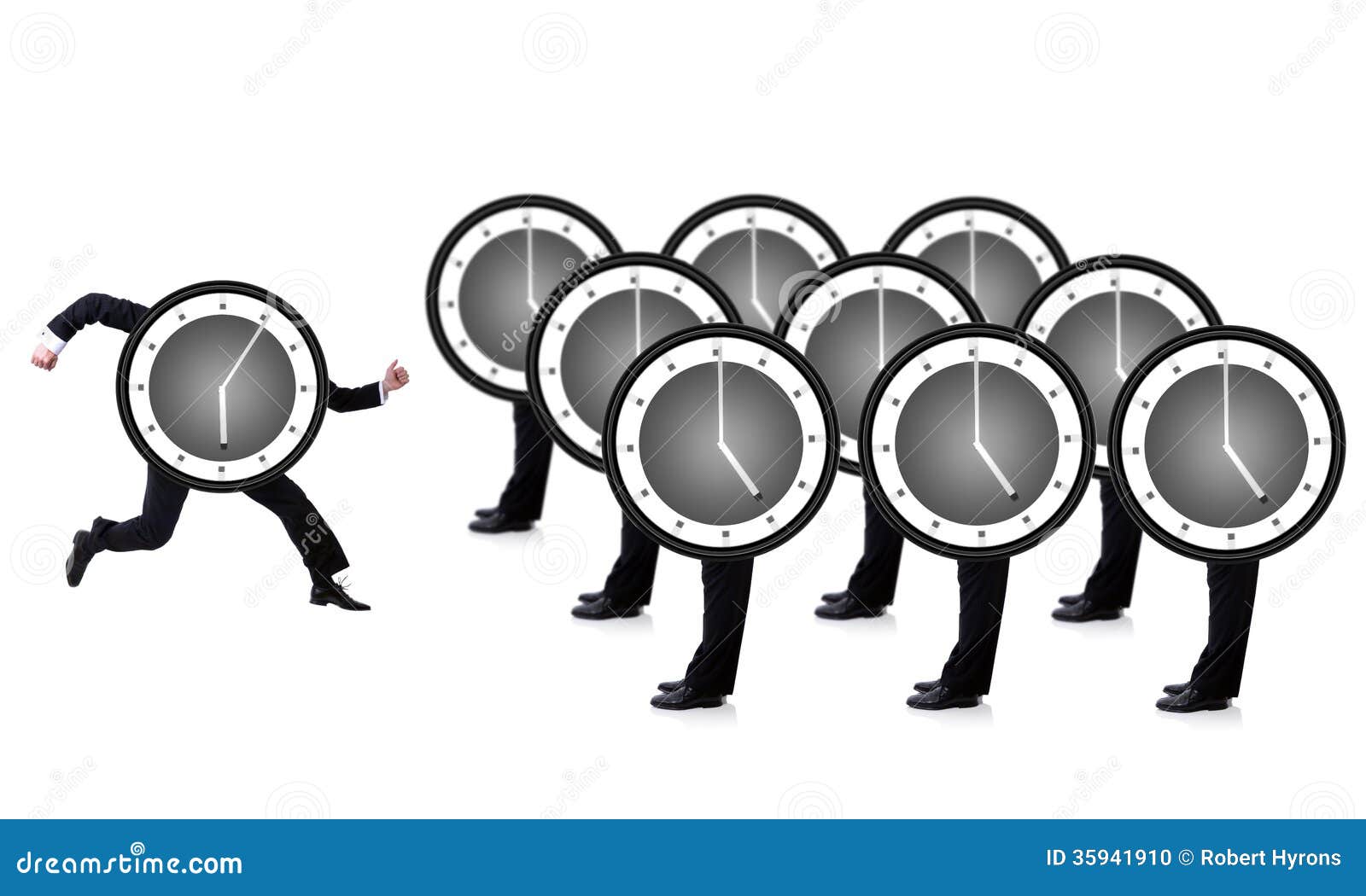 Man Running Late Vector Illustration | CartoonDealer.com #16723800