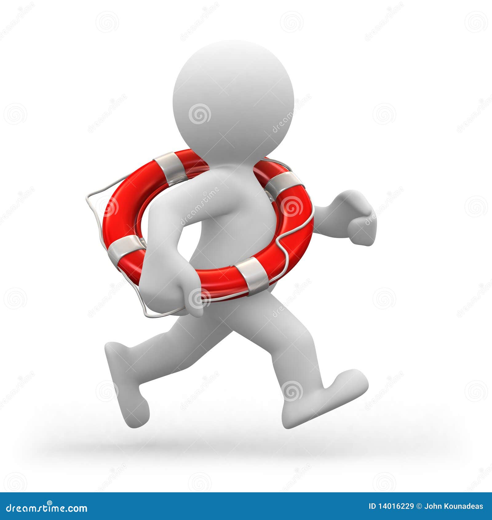 Running lifeguard stock illustration. Illustration of white - 14016229