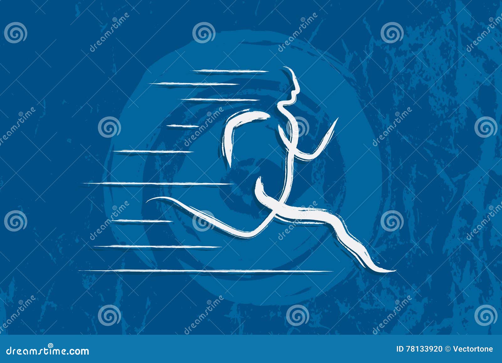 Running. Linear Line Graphic. Stock Vector - Illustration of fitness ...