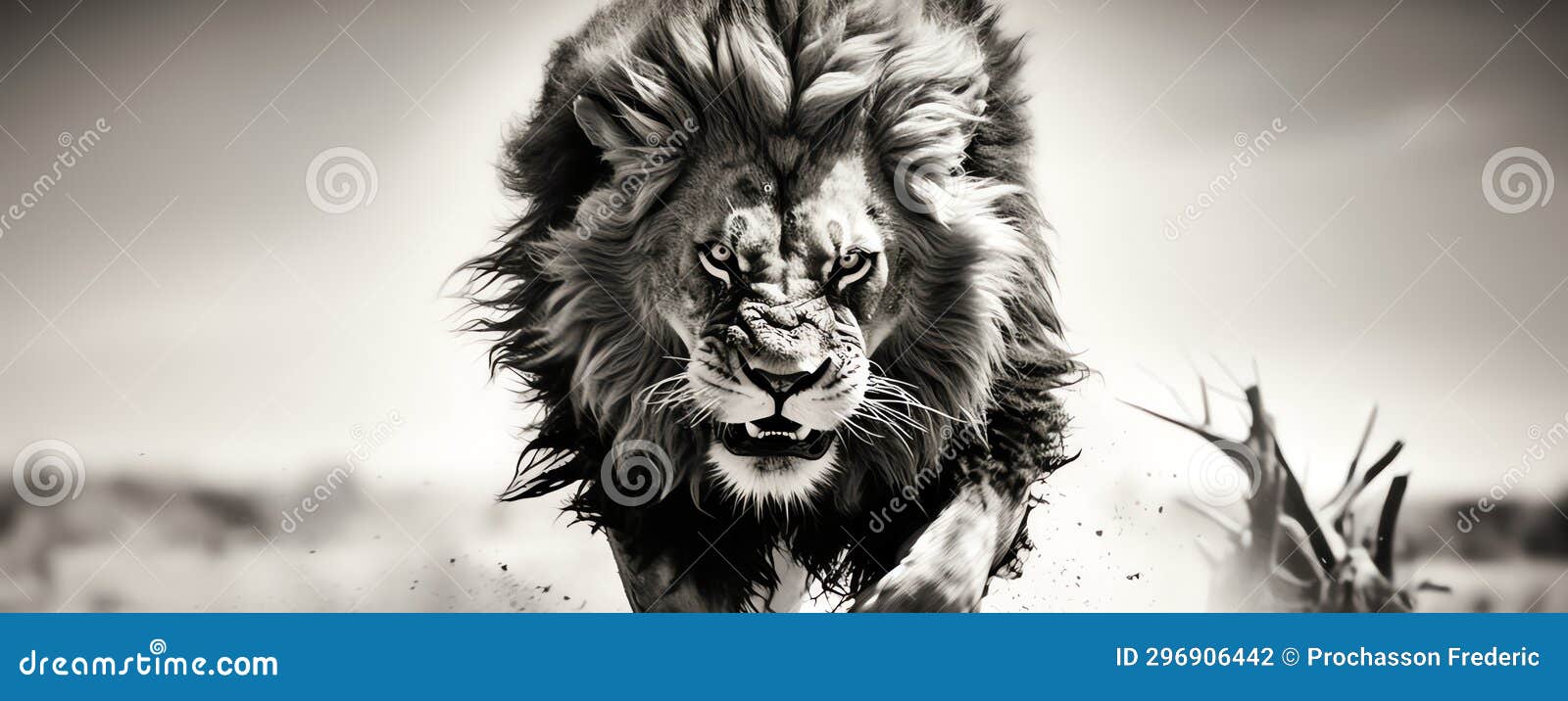 Running Lion Visual Game Vector Illustration | CartoonDealer.com #30278778
