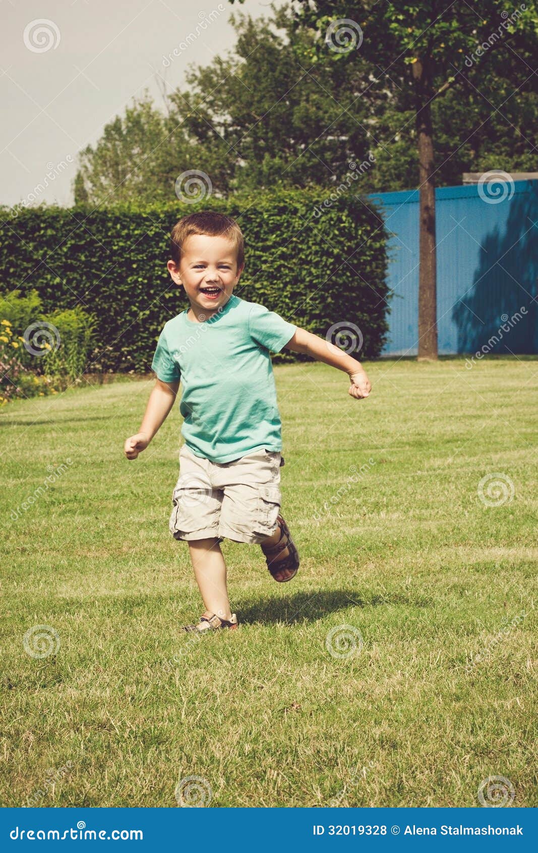 Running little boy stock photo. Image of caucasian, child - 32019328