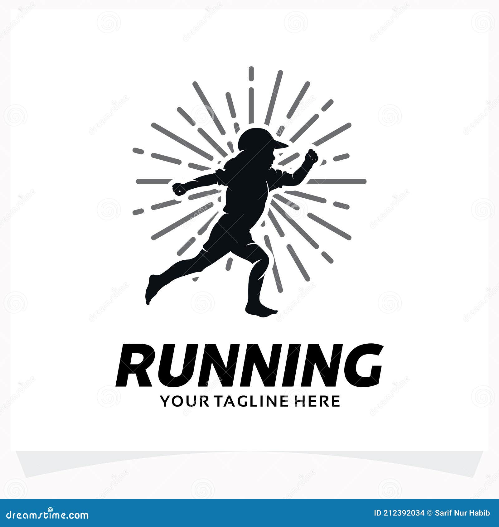 Running Logo Design Template Stock Vector - Illustration of exercise ...