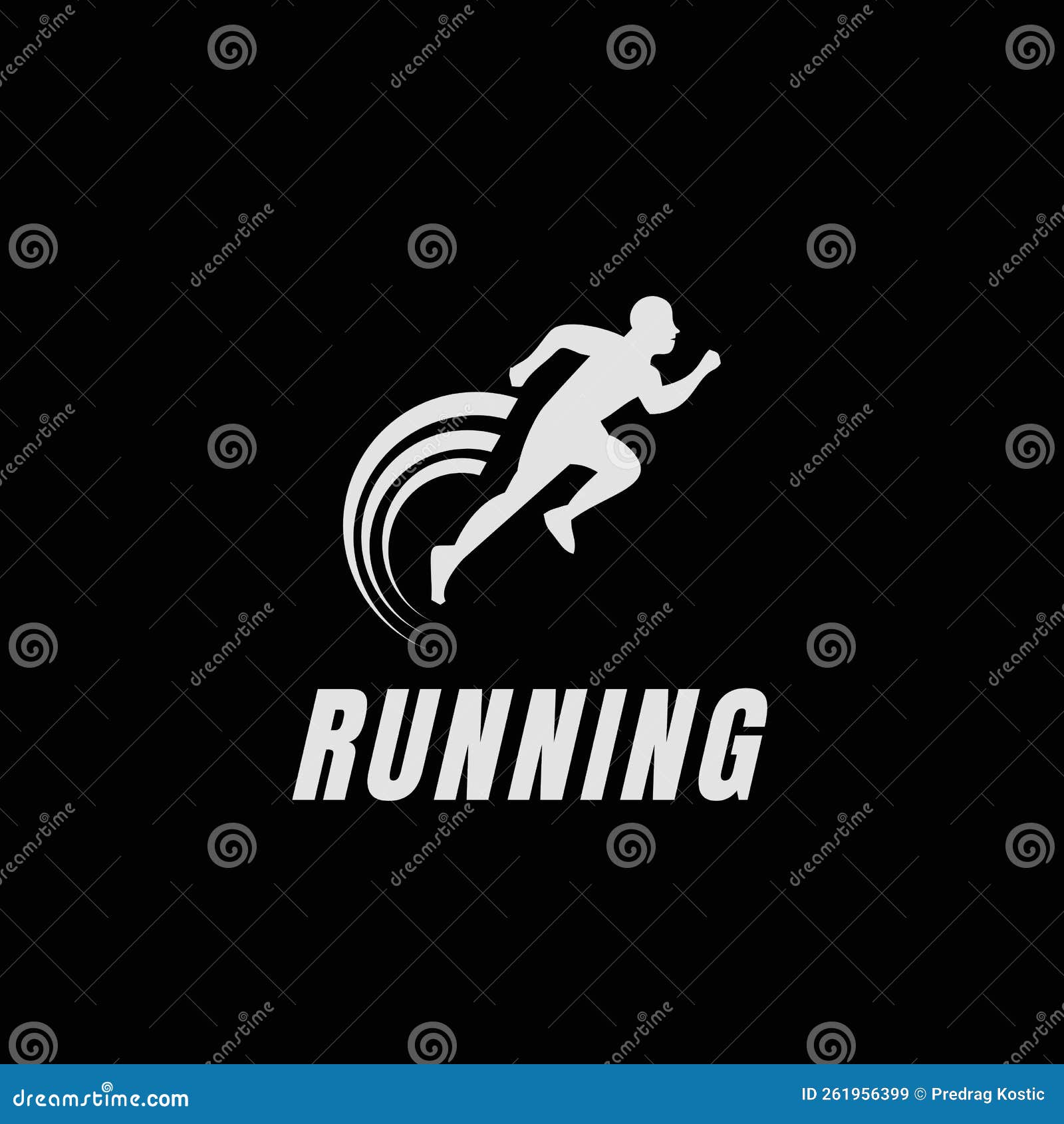 Running logo stock illustration. Illustration of signage - 261956399