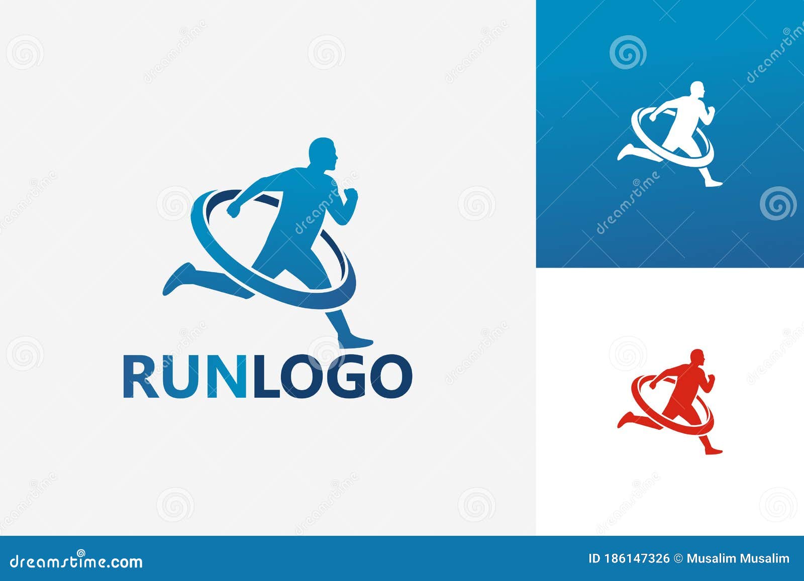 Running Logo Template Design Vector, Emblem, Design Concept, Creative ...