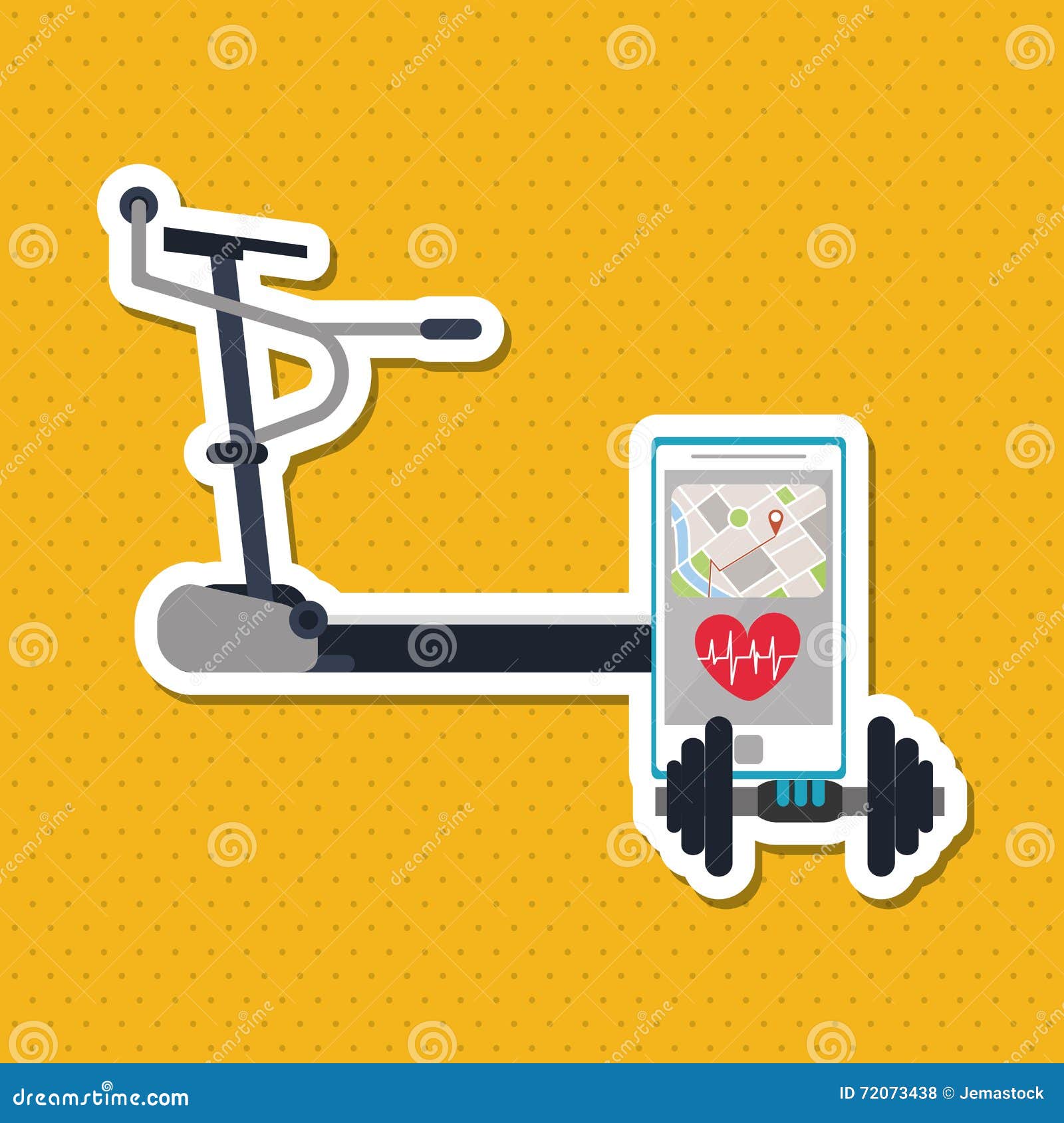 Running Machine Icon Design , Vector Illustration Stock Vector ...